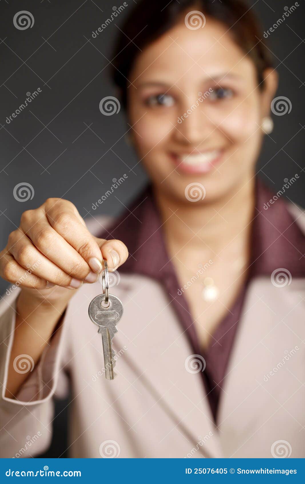 Businesswoman Holding a Key Stock Image - Image of holding, business ...