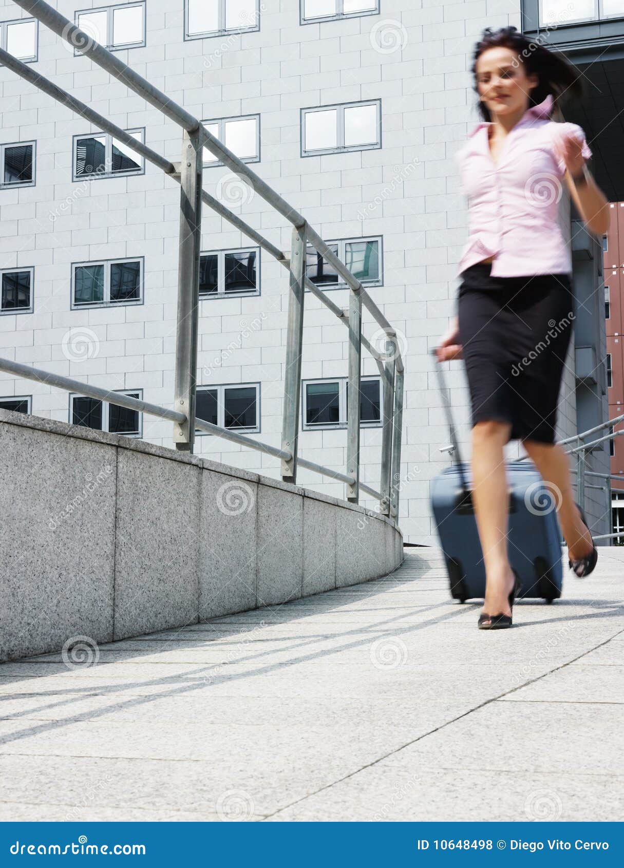 Businesswoman in a hurry stock photo. Image of hurrying - 10648498
