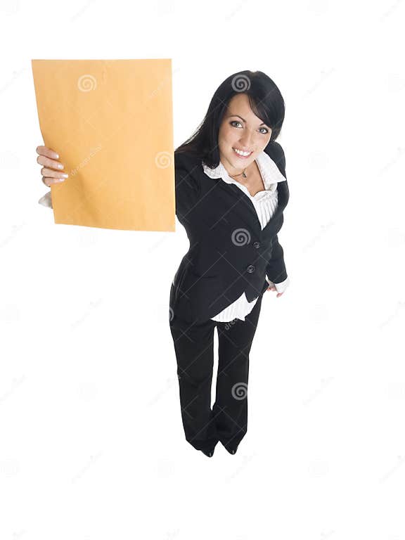 Businesswoman - Interoffice Mail Stock Photo - Image of business ...