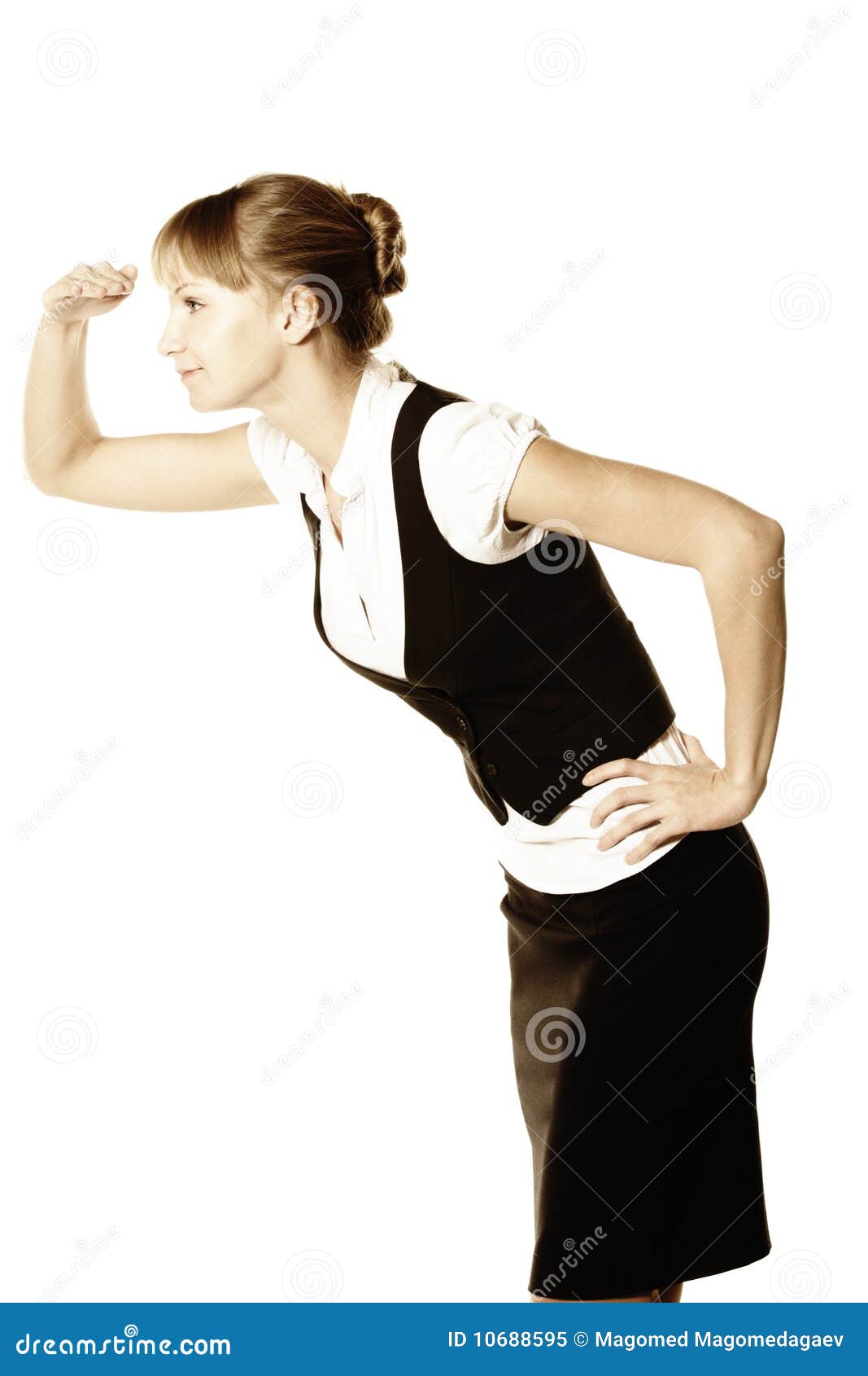 Businesswoman Looking Forward Stock Image - Image of white, caucasian ...
