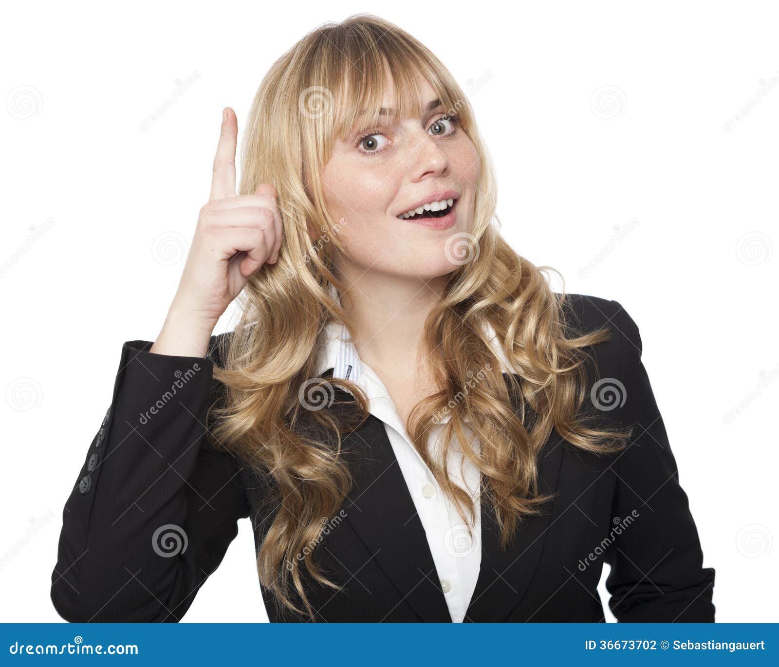 Businesswoman Making a Breakthrough Stock Photo - Image of adult ...