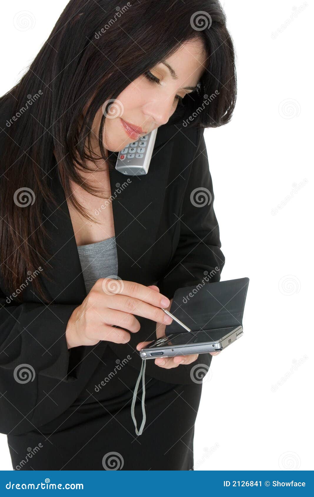 Businesswoman Making a Call Stock Image - Image of corporate, finance ...