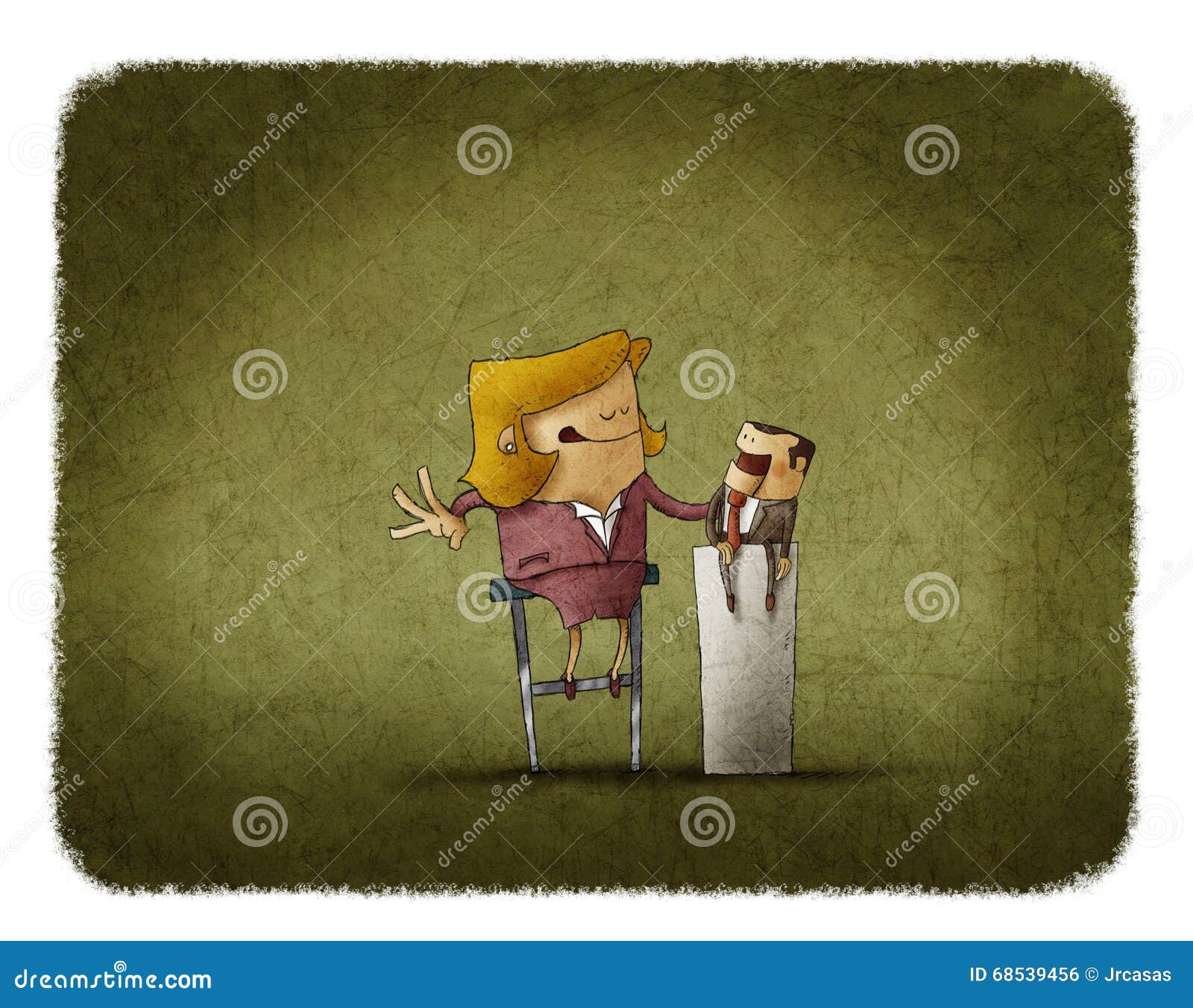 Cartoon Businesswoman Bossy Stock Illustrations – 103 Cartoon ...