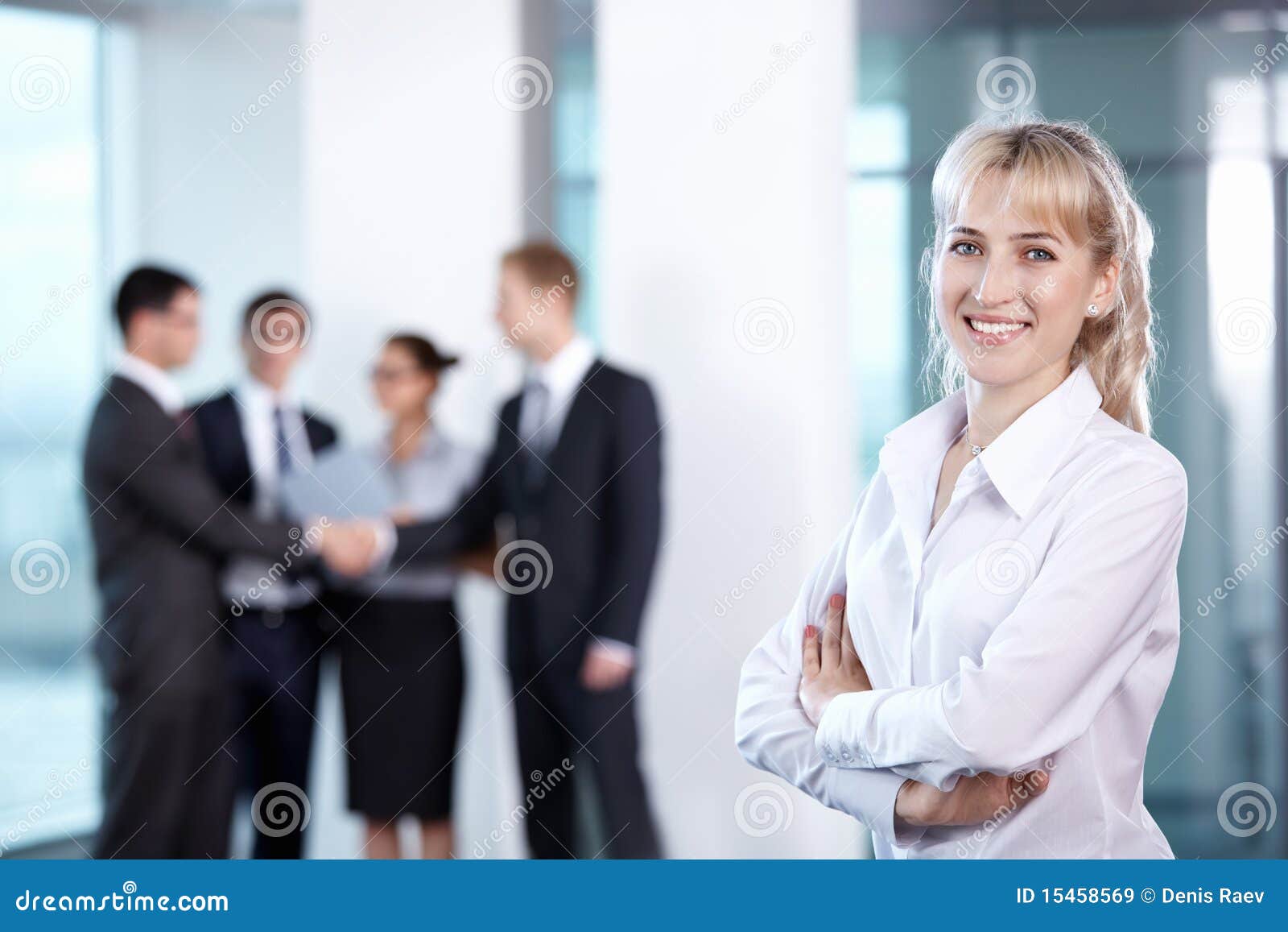 Businesswoman in office stock image. Image of leadership - 15458569
