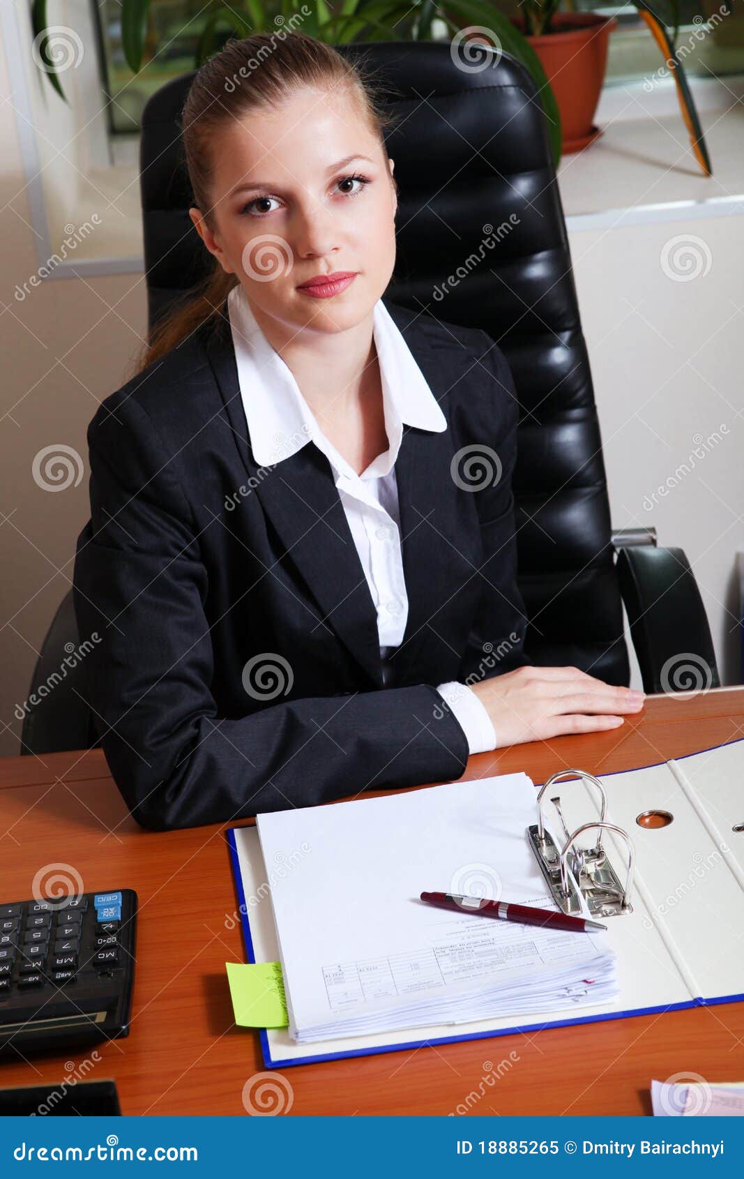 Businesswoman in office stock image. Image of businesswoman - 18885265