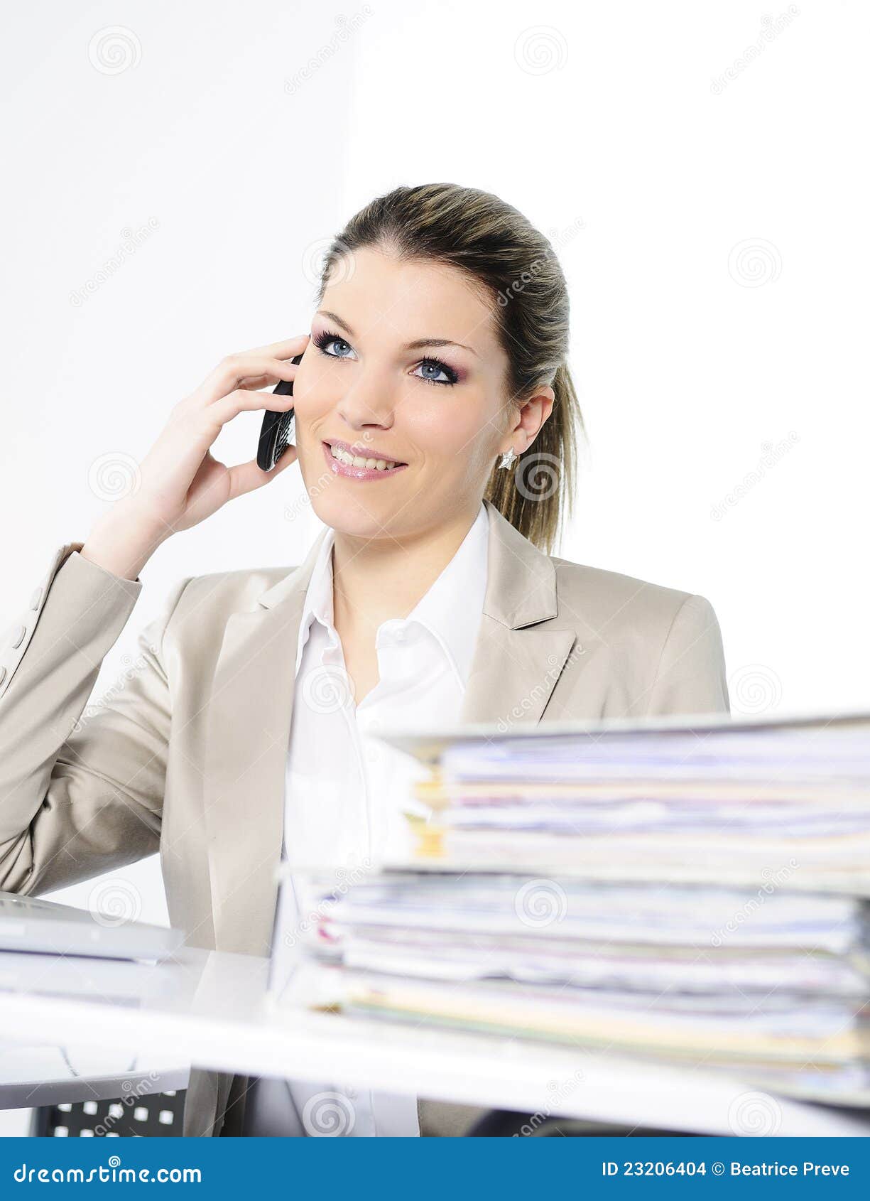Businesswoman in office stock photo. Image of service - 23206404