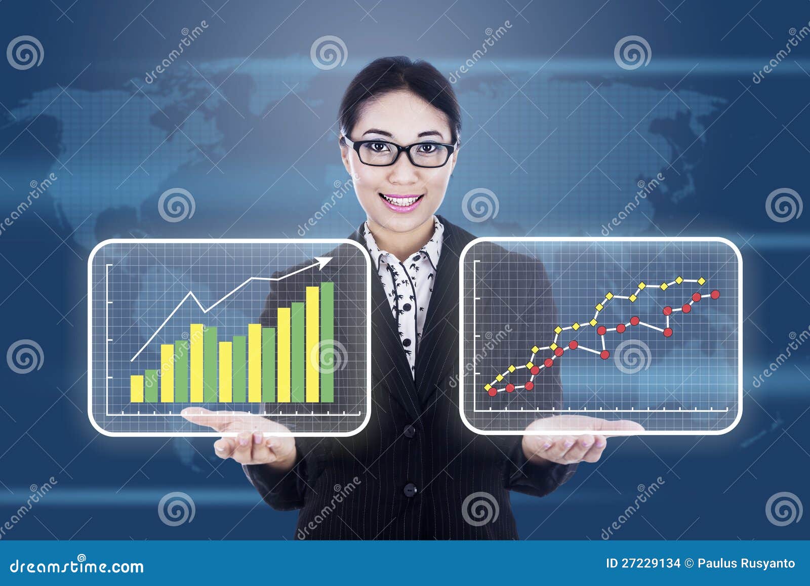 Presenting The Org Chart Stock Image | CartoonDealer.com #12059161