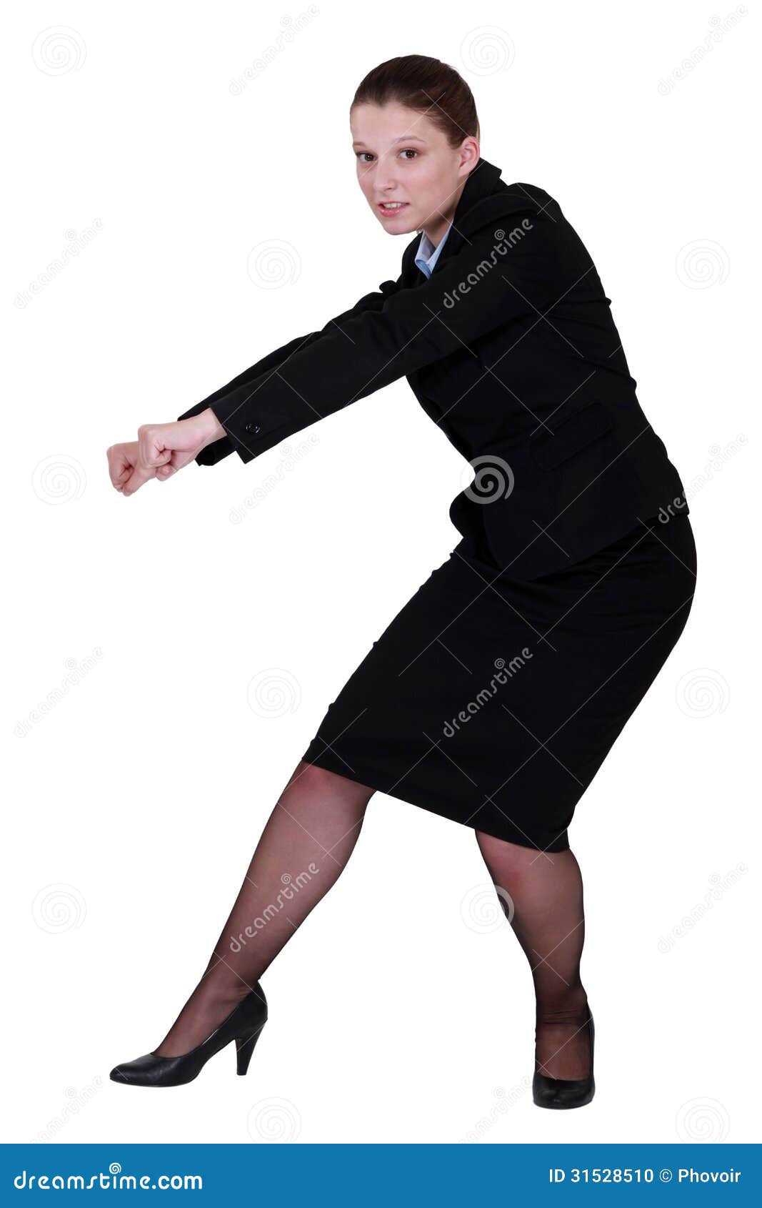 Businesswoman pull action stock photo. Image of adult - 31528510