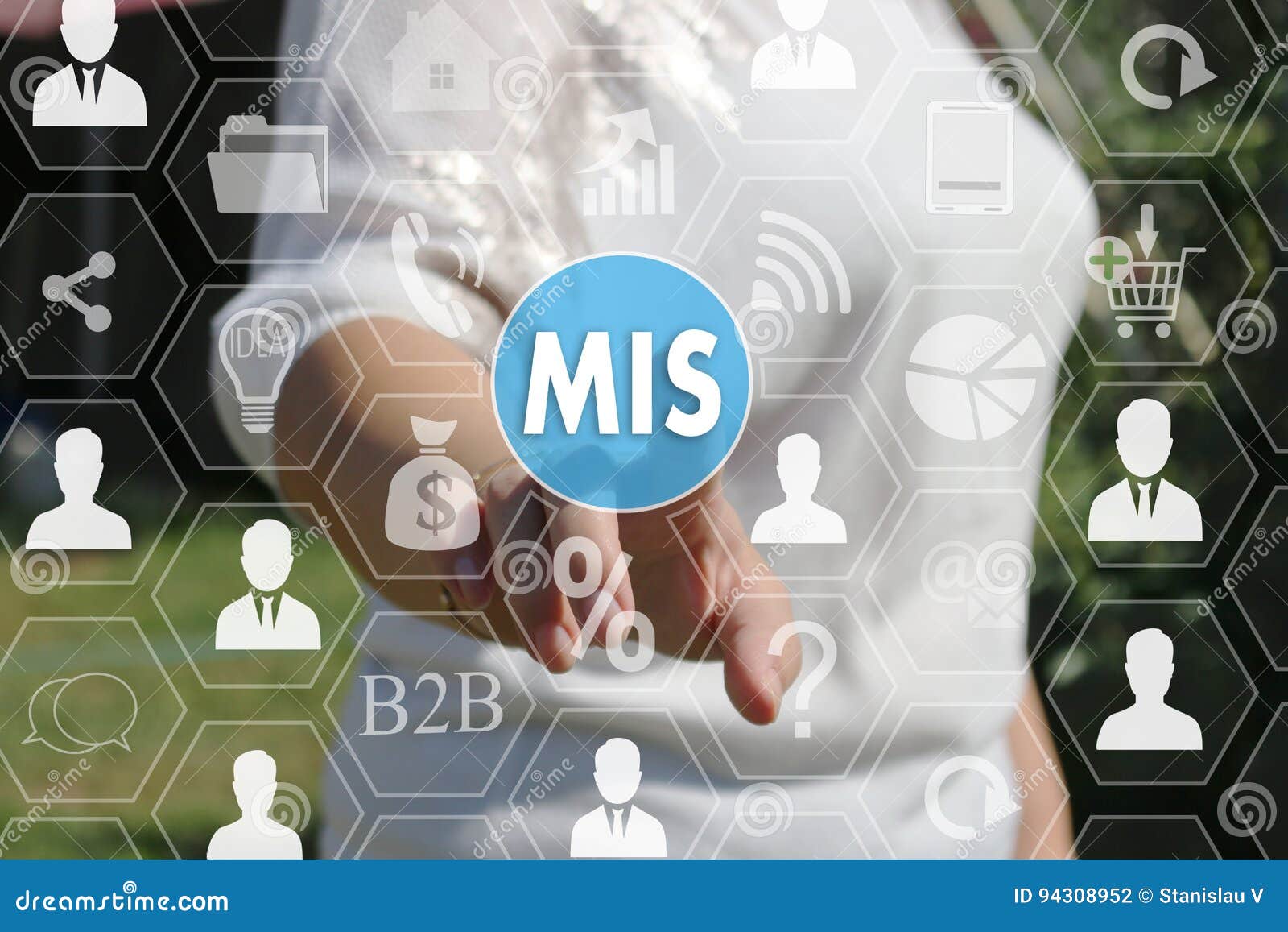 MIS - Management Information System Vector Icons Set Infographics ...