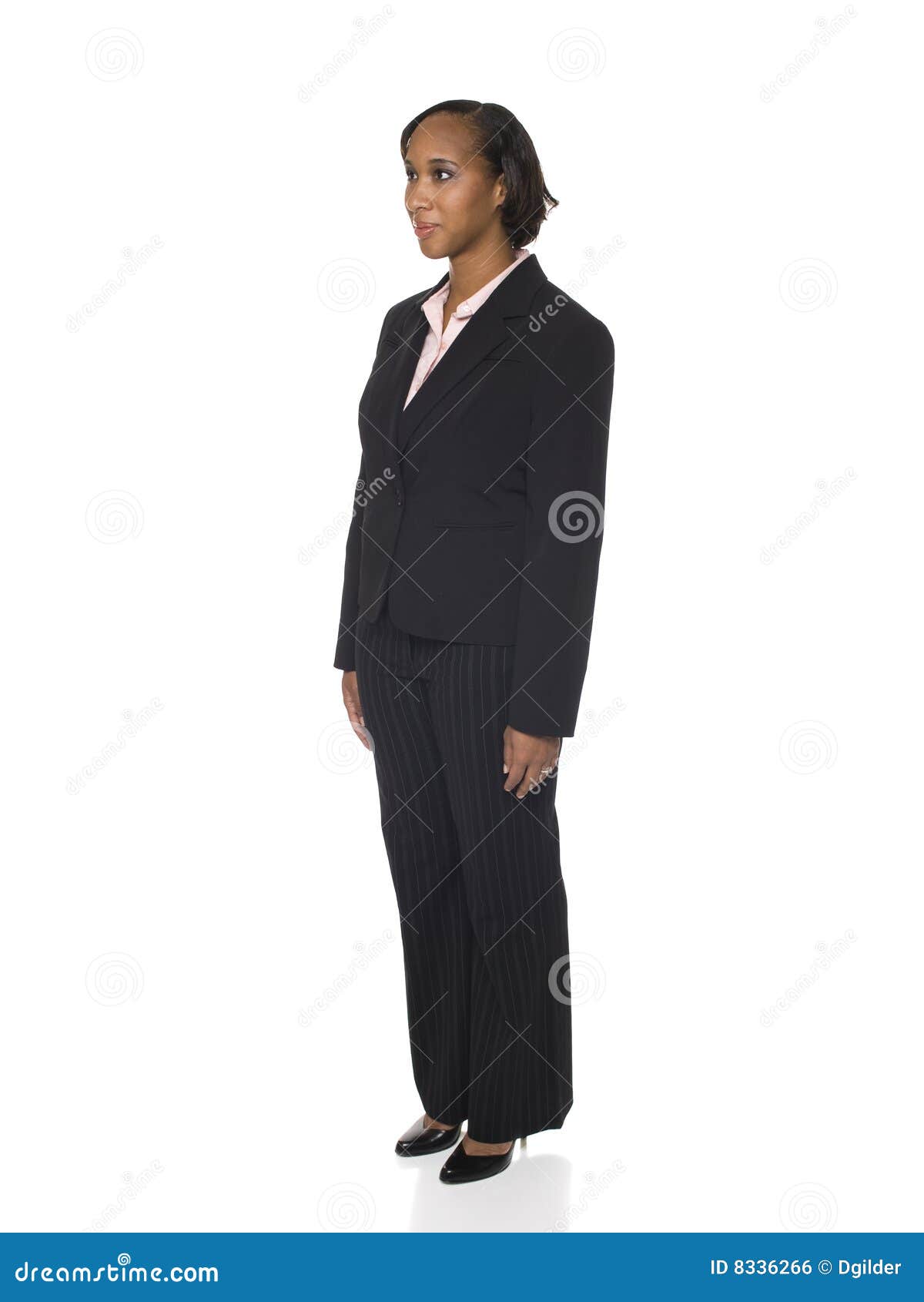 Woman in Business Suit Facing Left Stock Photo - Image of pants, left ...
