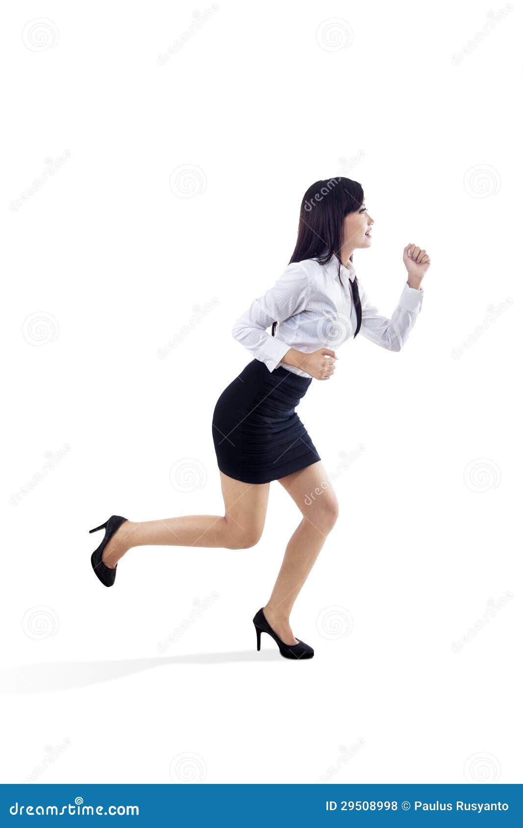 Businesswoman Running Gesture Stock Photo - Image of physical ...