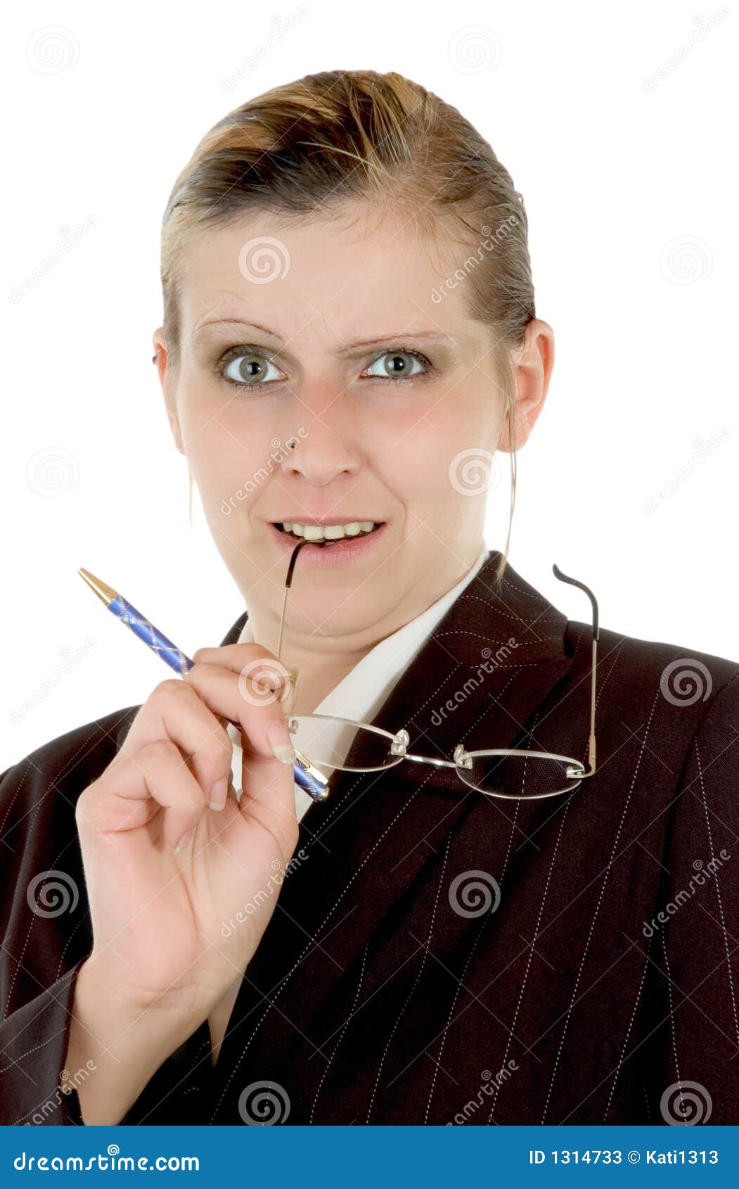 Businesswoman: sceptical stock image. Image of female - 1314733