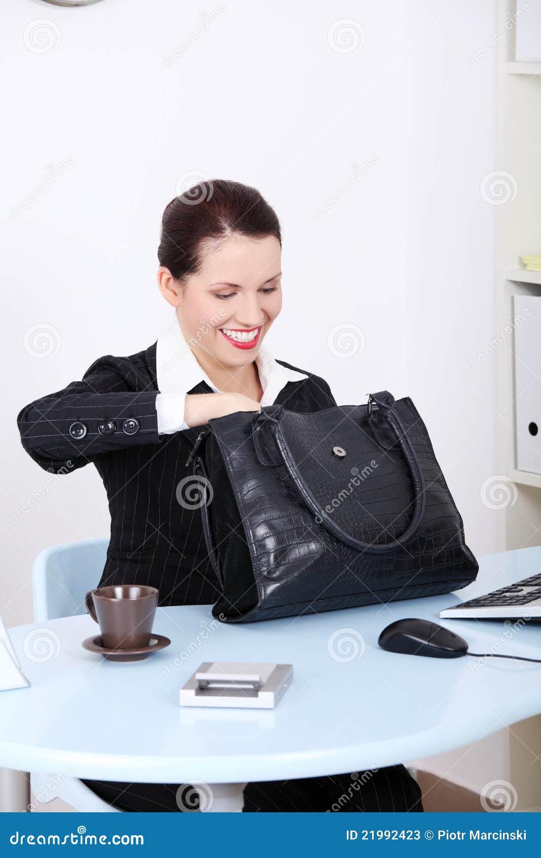 Businesswoman Searching in Her Bag. Stock Image - Image of caucasian ... Businesswoman Searching in Her Bag. Stock Image - Image of caucasian ...