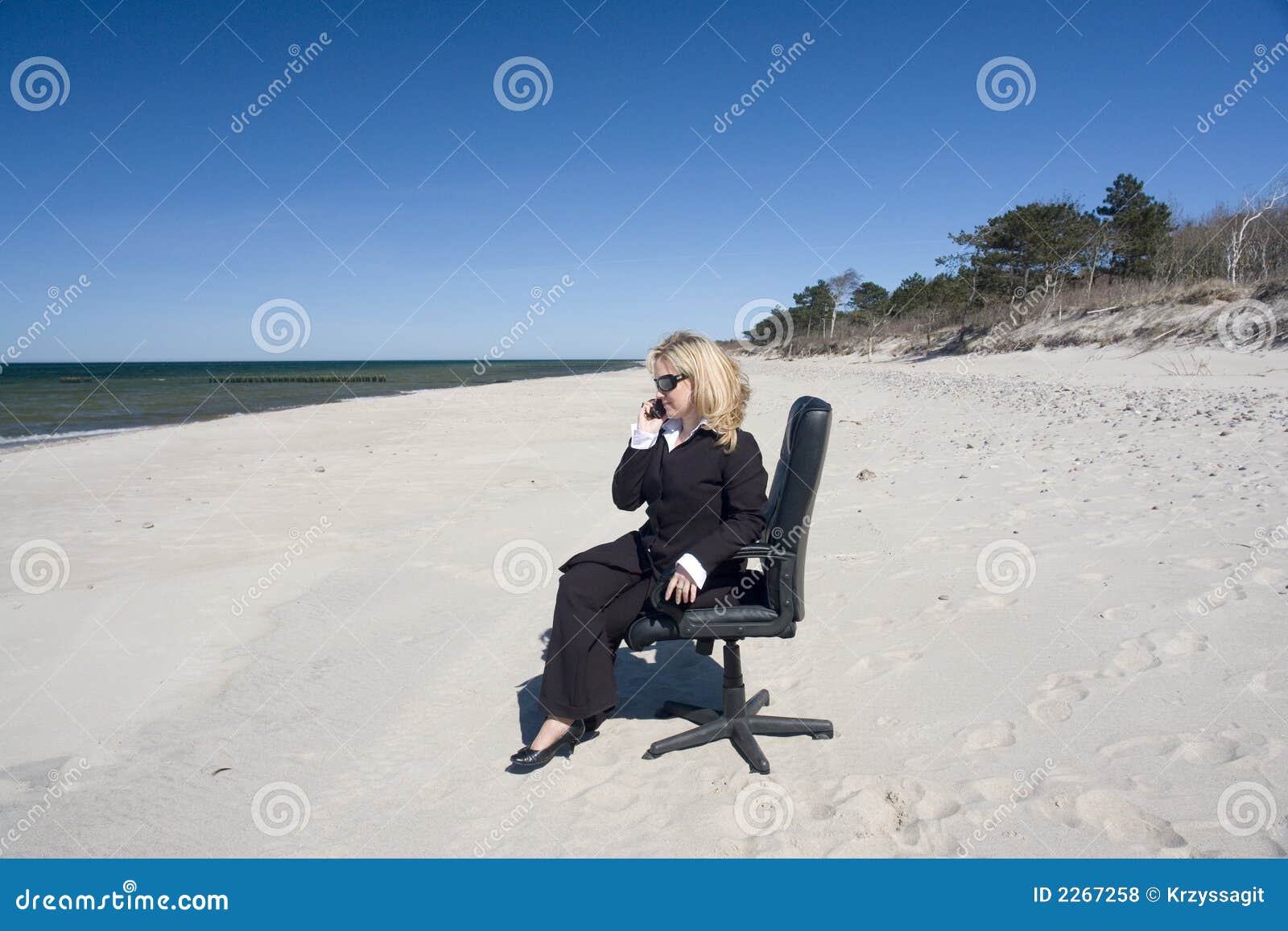 Businesswoman in seclusion stock photo. Image of secluded - 2267258