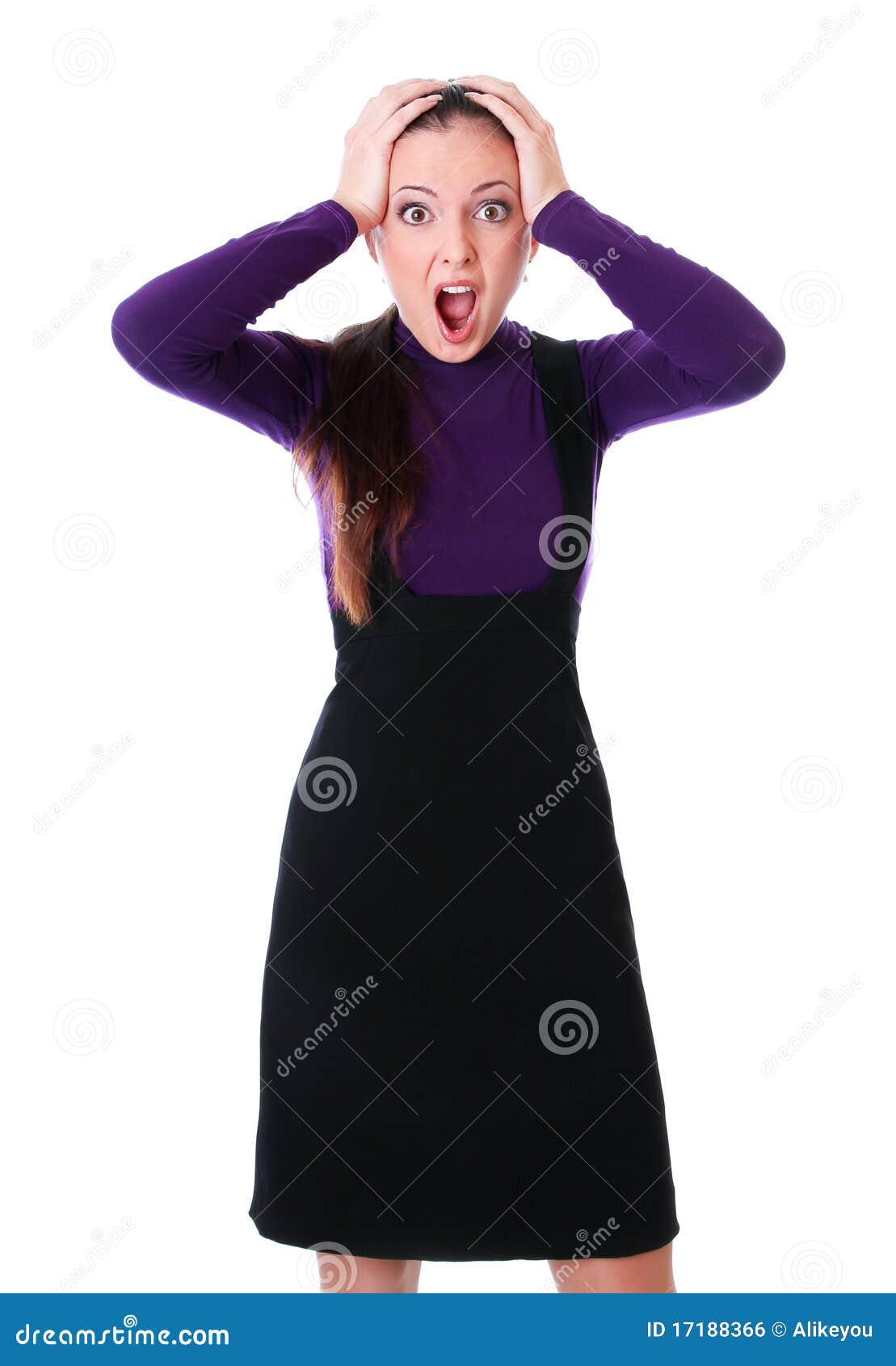 Businesswoman is shocked stock photo. Image of mouth - 17188366