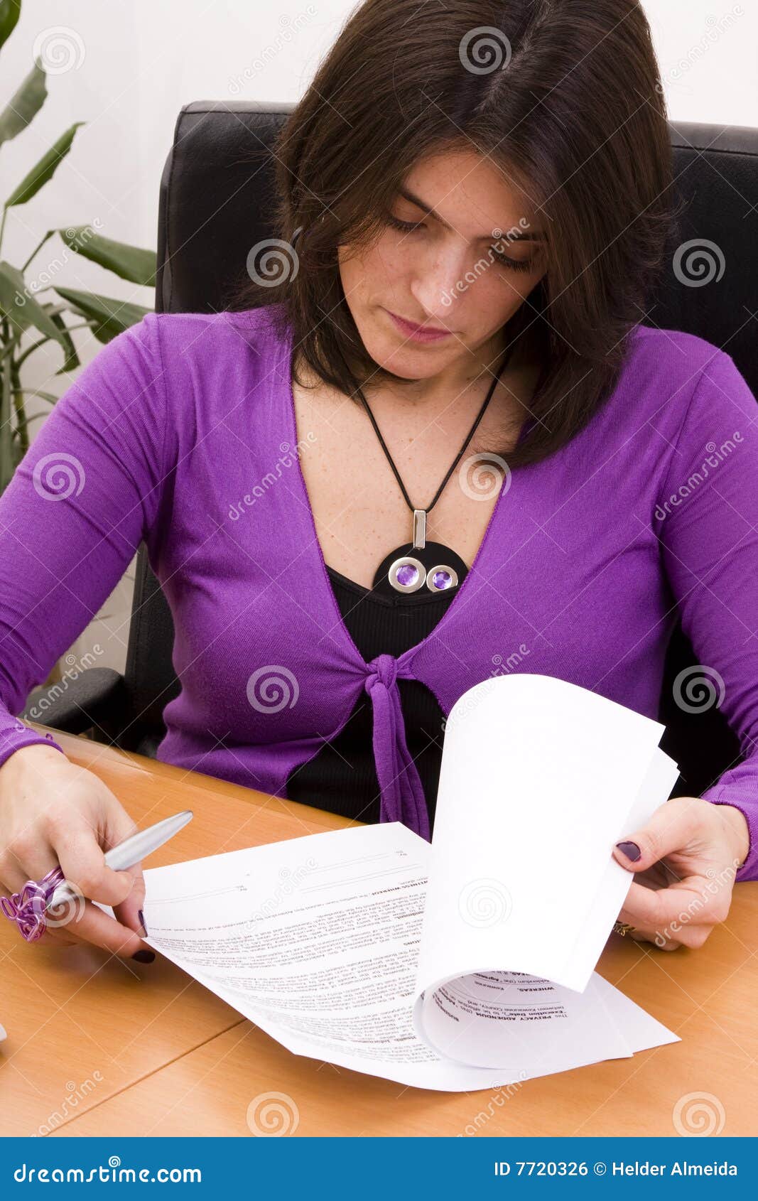 Businesswoman Signing Documents Stock Photo - Image of businesswoman ...