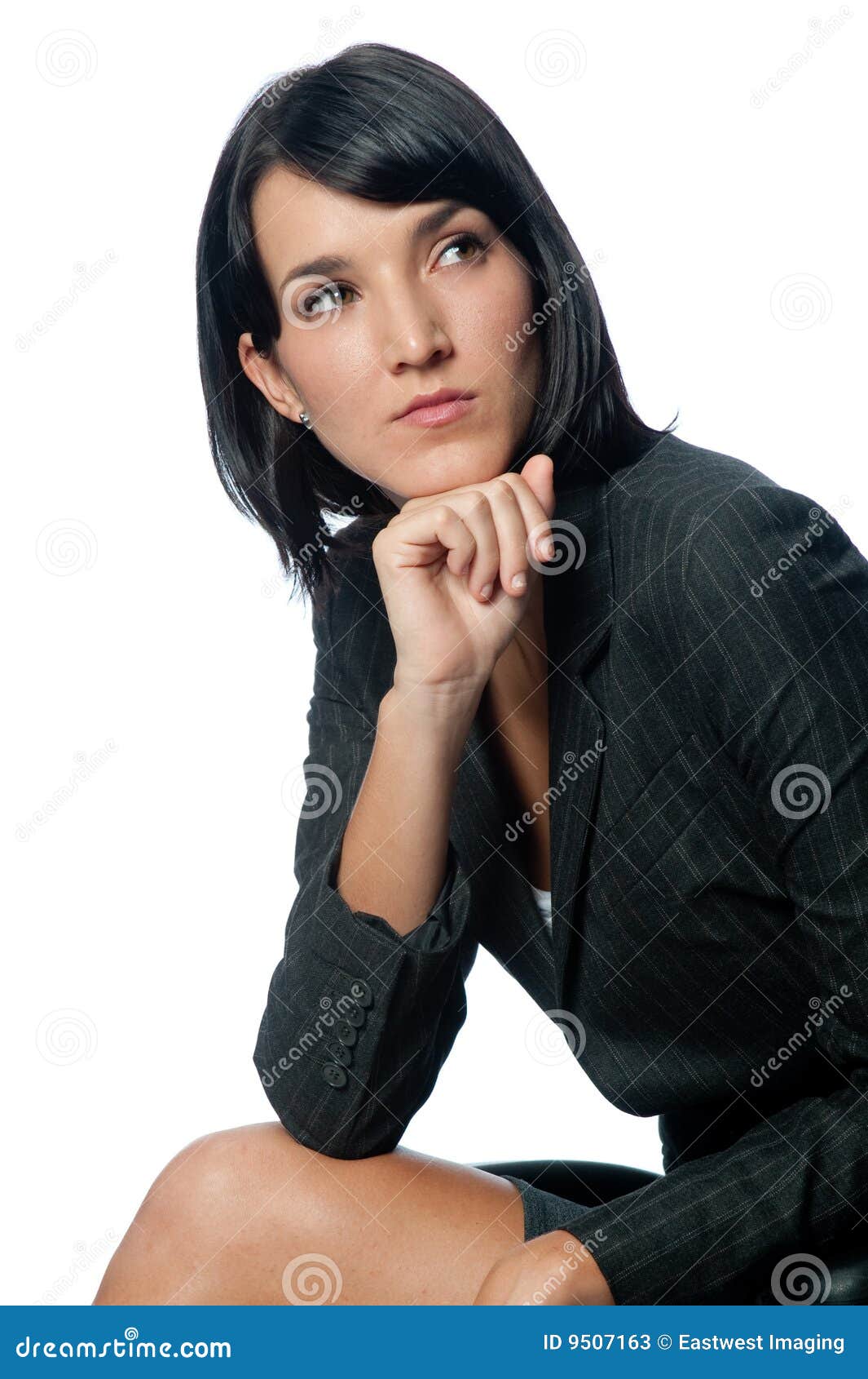 Businesswoman Sitting Down stock image. Image of adult - 9507163