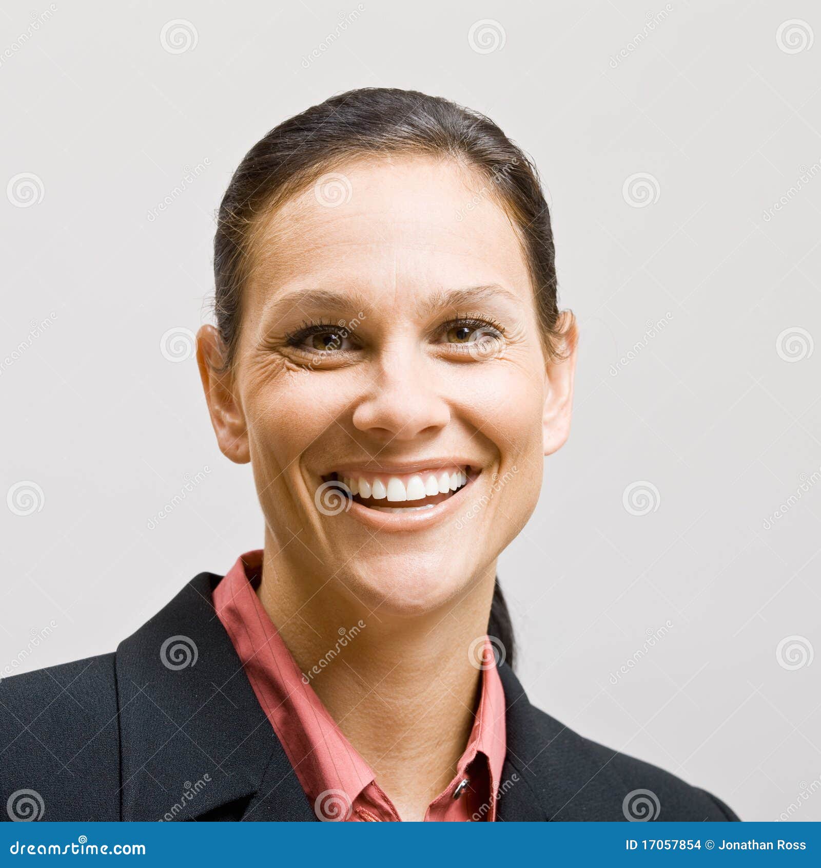 Businesswoman smiling stock photo. Image of european - 17057854
