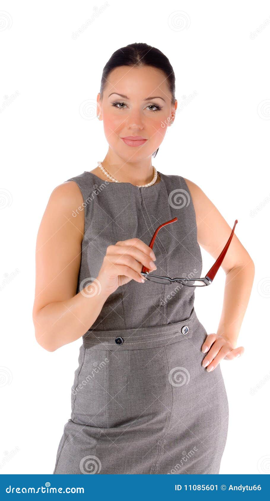 Businesswoman with Spectacles Stock Image - Image of confident ...