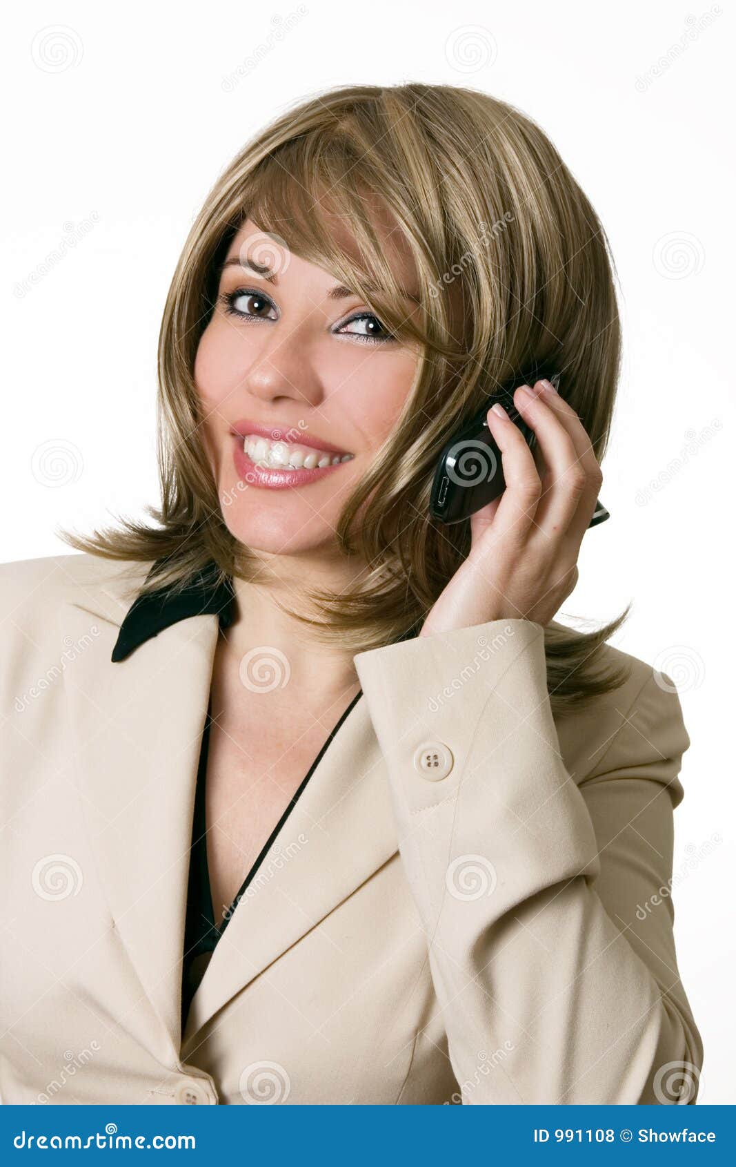 Businesswoman Takes a Phone Call Stock Photo - Image of businesswoman ...