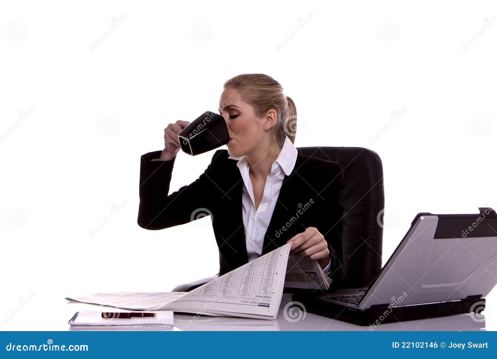 Businesswoman Taking a Brake. Stock Photo - Image of person, break ...
