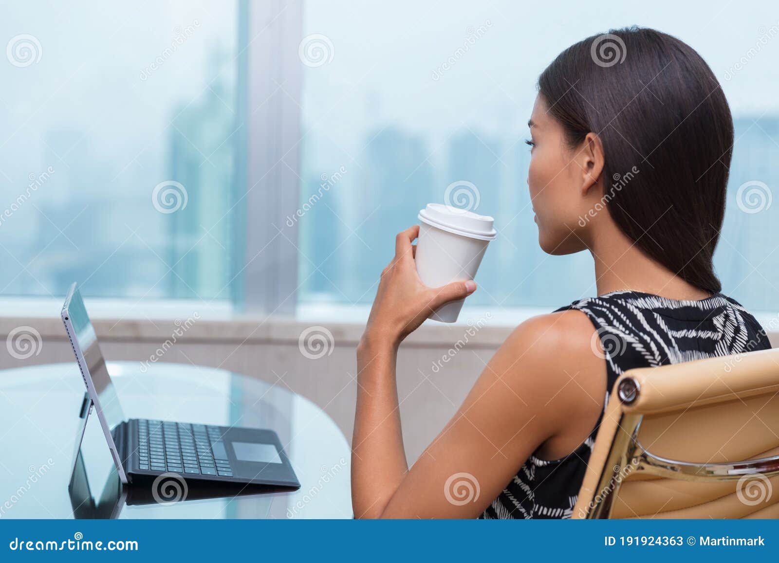 Businesswoman Taking a Coffee Break at Work Stock Image - Image of ... Businesswoman Taking a Coffee Break at Work Stock Image - Image of ...