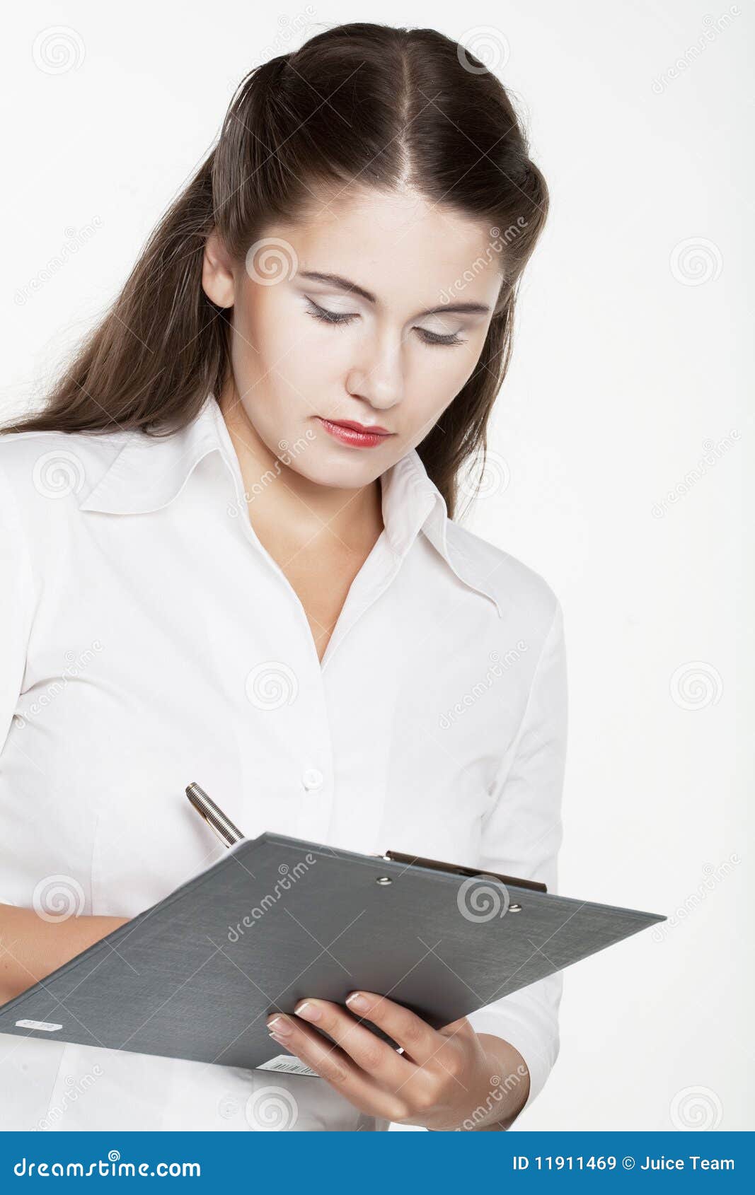 Businesswoman Taking Notes stock image. Image of businesswoman - 11911469