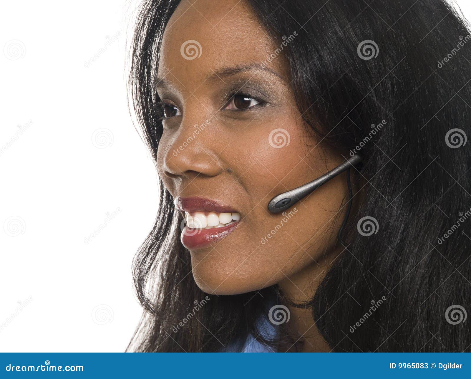 Businesswoman - Telephone Operator Stock Image - Image of african ...