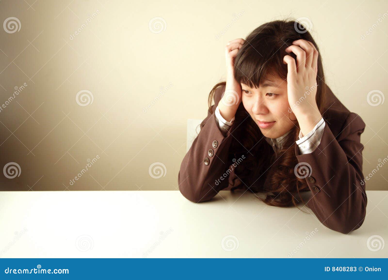 Businesswoman thinking stock image. Image of breakthrough - 8408283