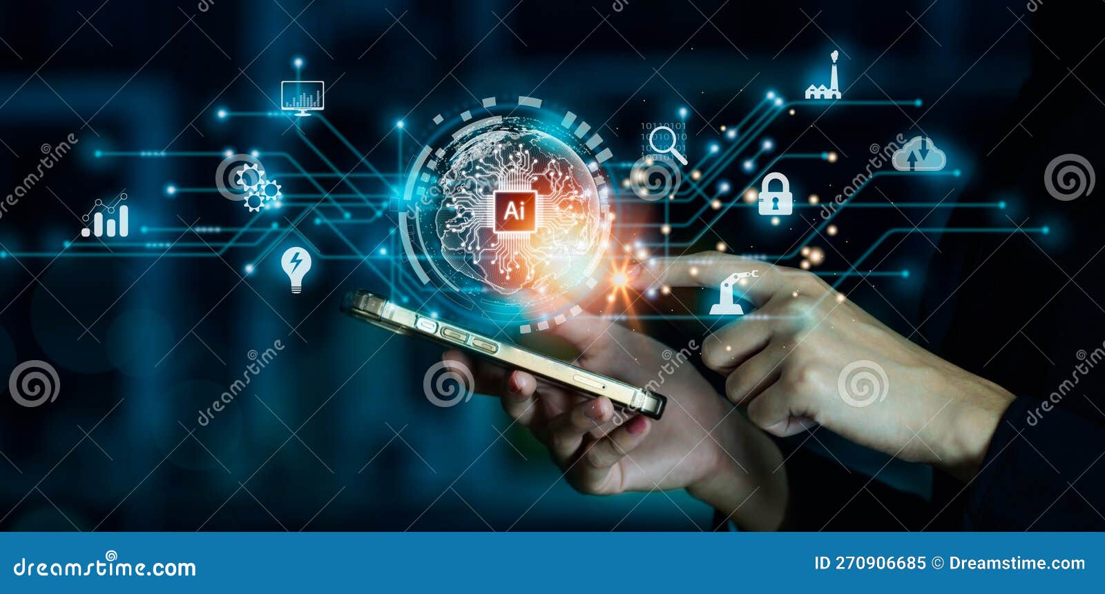 Businesswoman Using Chatbot in Tablet Intelligence Ai.Chat GPT Chat ...