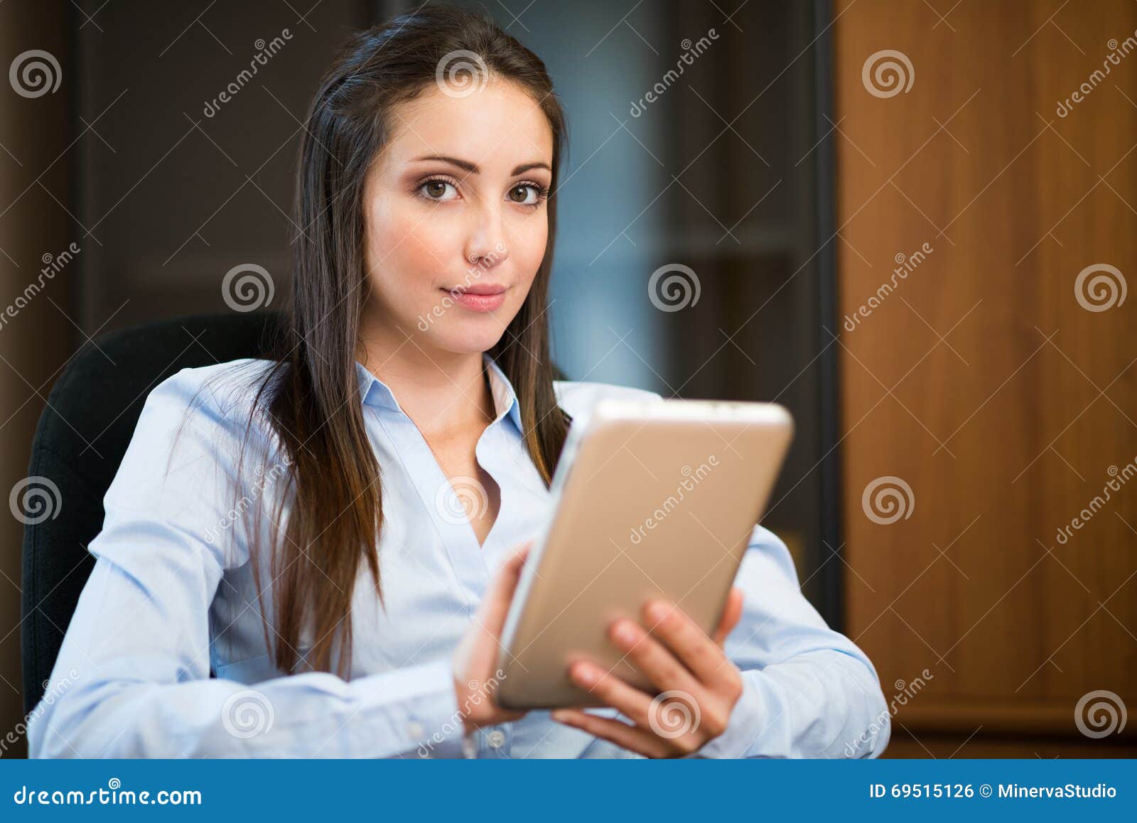 Businesswoman Using a Digital Tablet Stock Photo - Image of corporate ...
