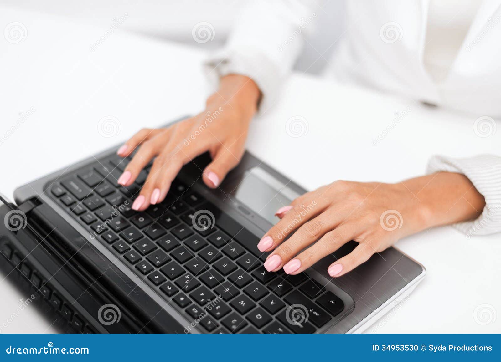 Businesswoman Using Her Laptop Computer Stock Photo - Image of ...
