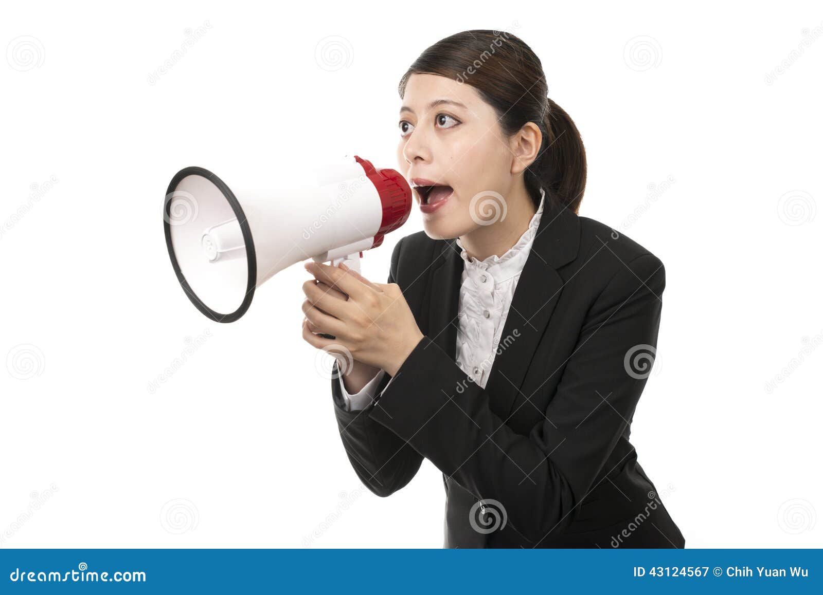 Businesswoman Using a Megaphone Stock Image - Image of lifestyles ...