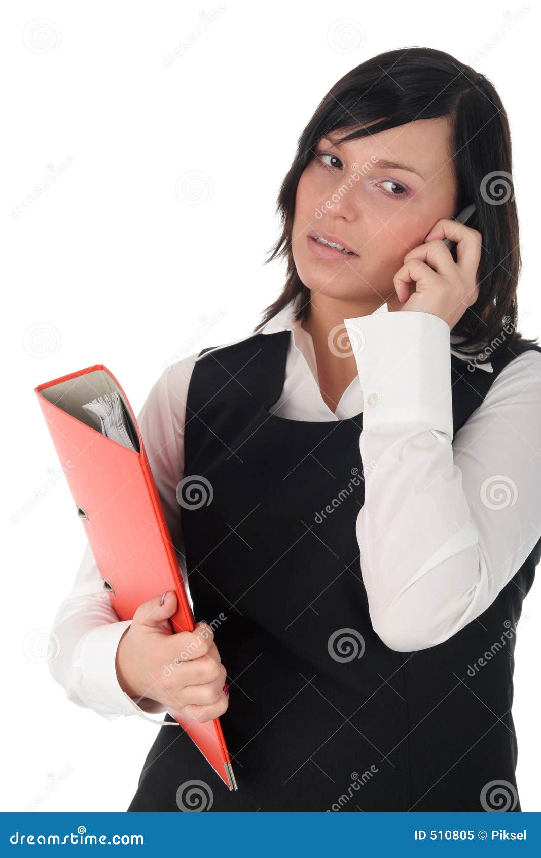 Businesswoman Using A Mobile Phone Stock Image Image Of