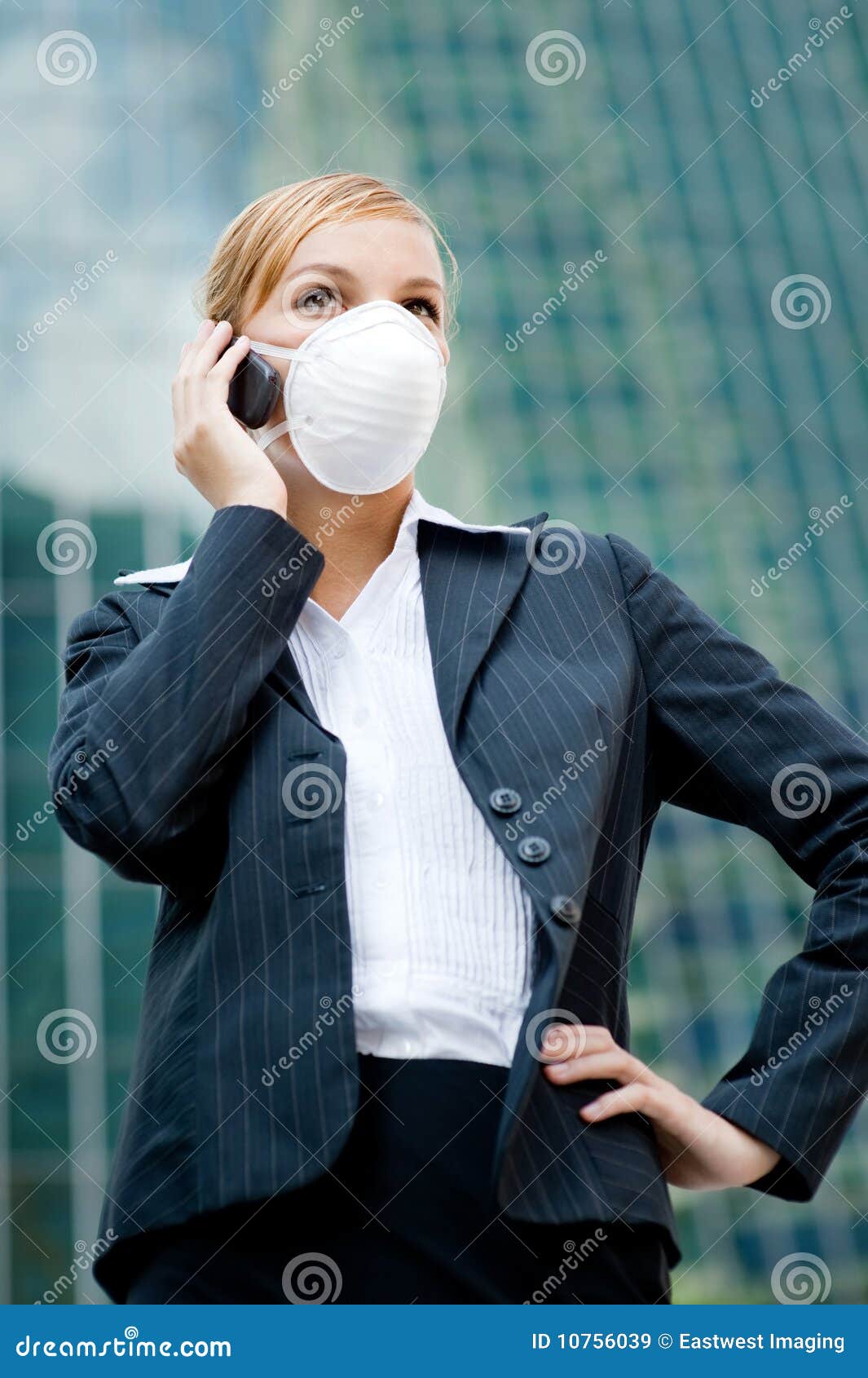 Businesswoman Wearing Mask Stock Image Image Of Professional 10756039