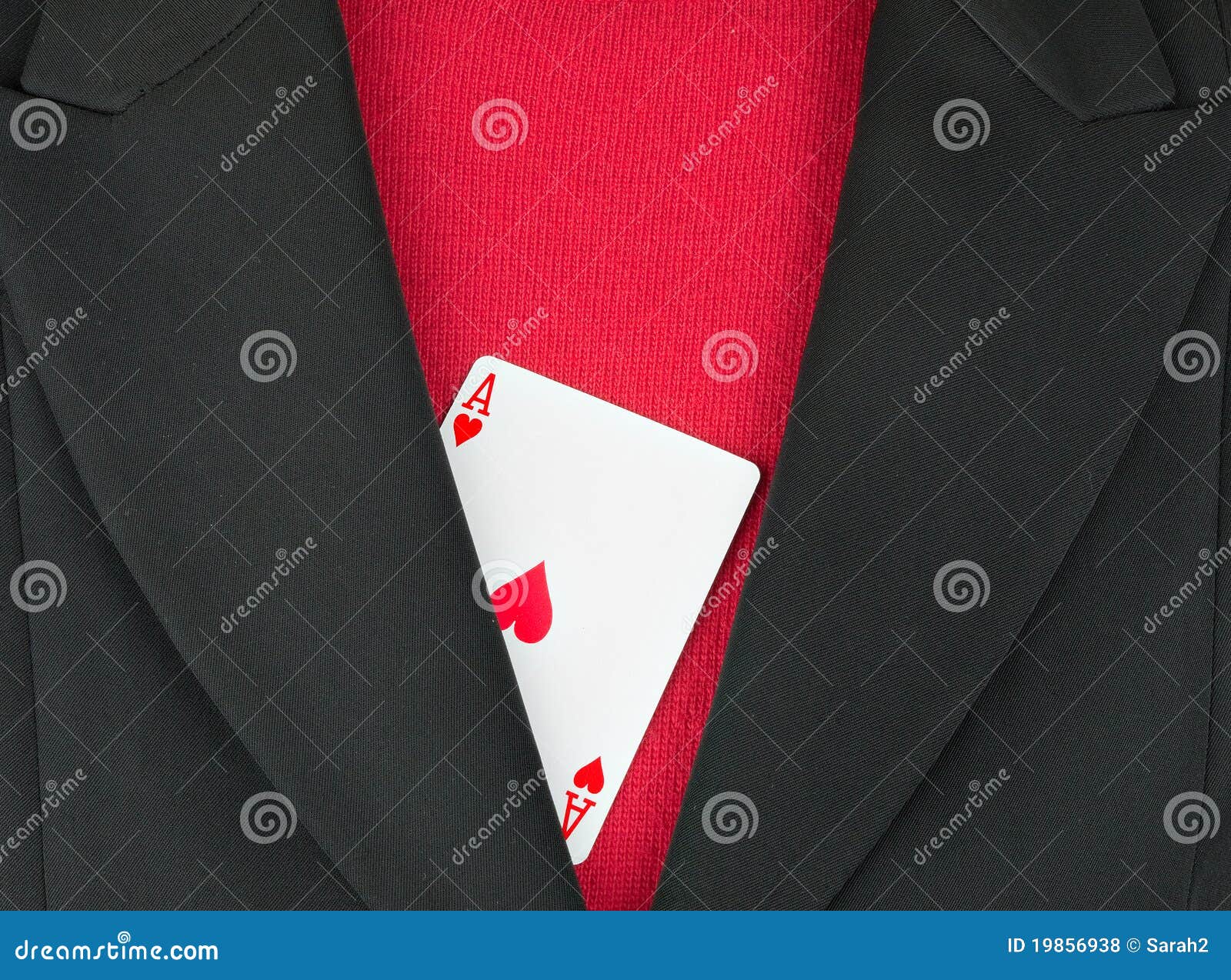 Businesswoman with Winning Ace Card Stock Photo - Image of metaphor ...