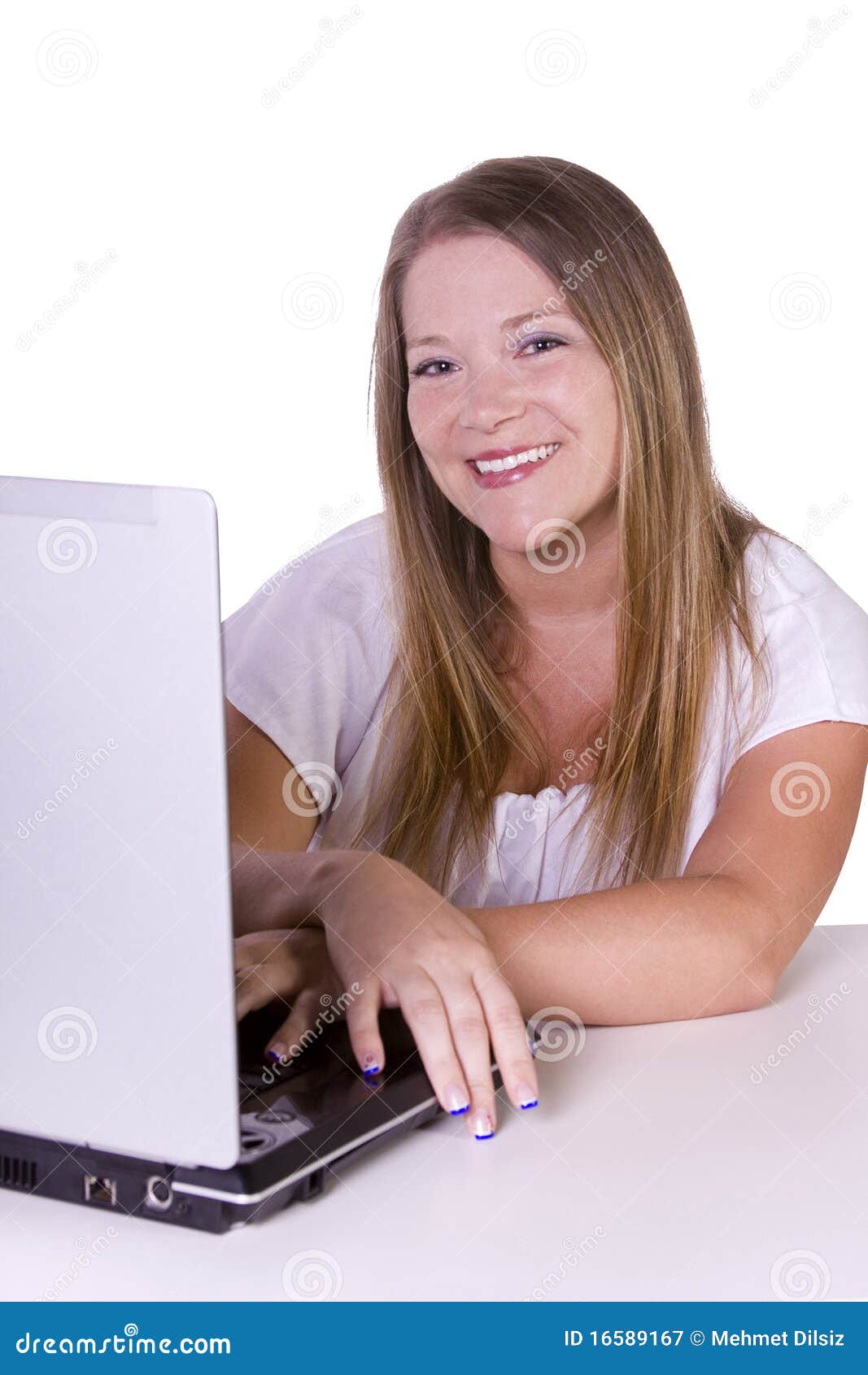 Businesswoman Working on Her Laptop in the Office Stock Image - Image ...