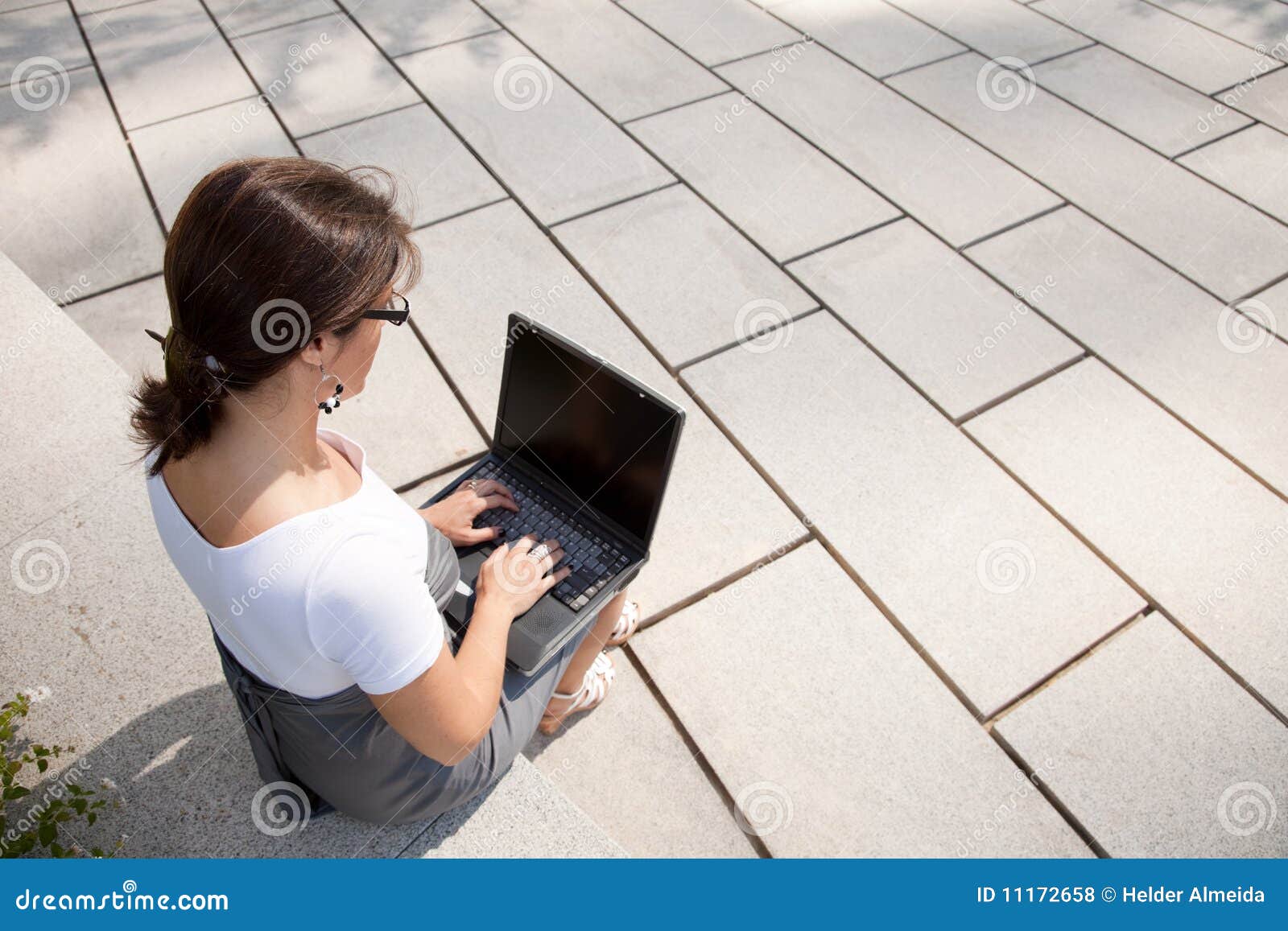 Businesswoman Working Outdoor Stock Photo - Image of confidence ...