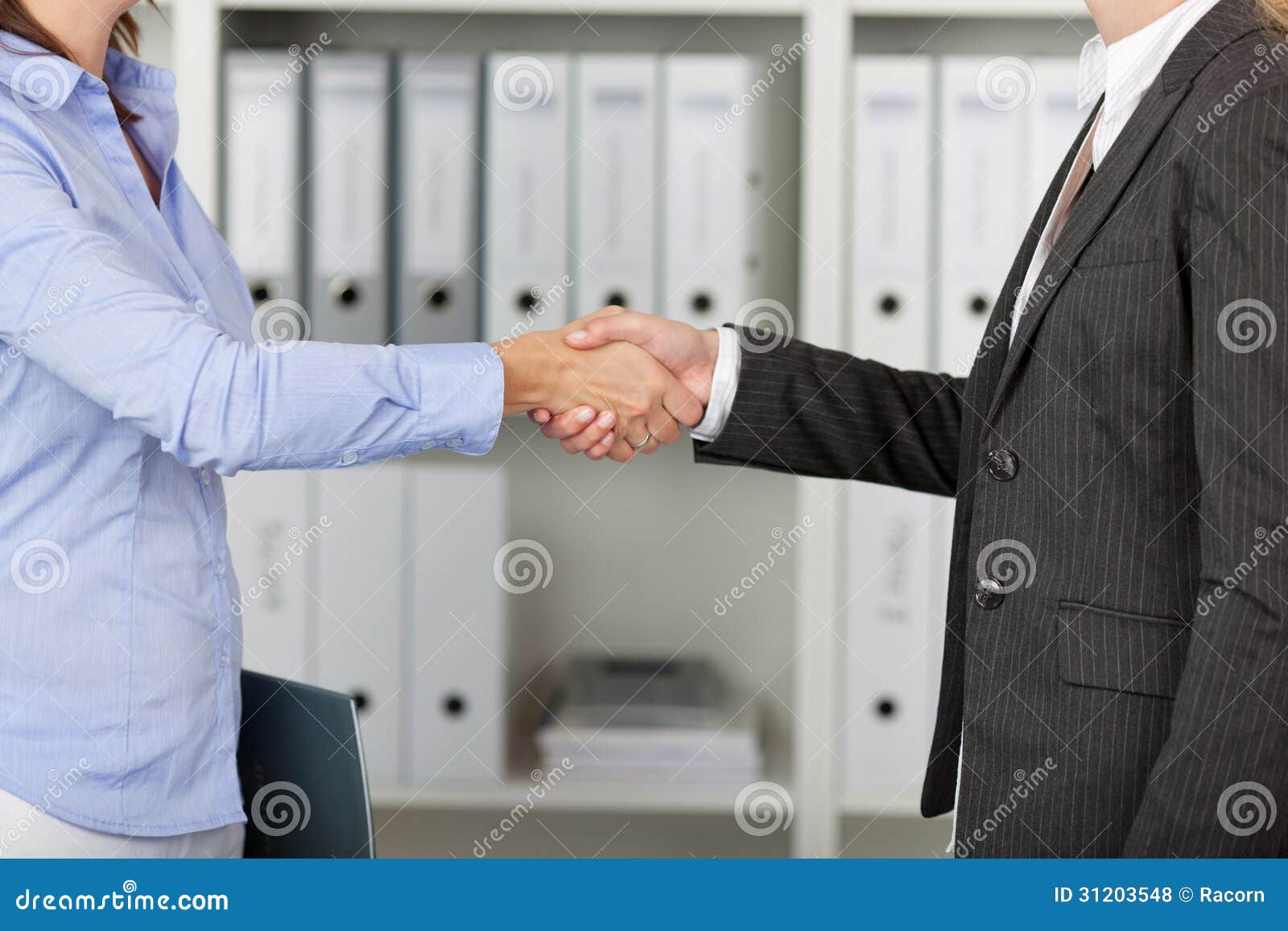 Businesswomans Shake Hands stock photo. Image of close - 31203548