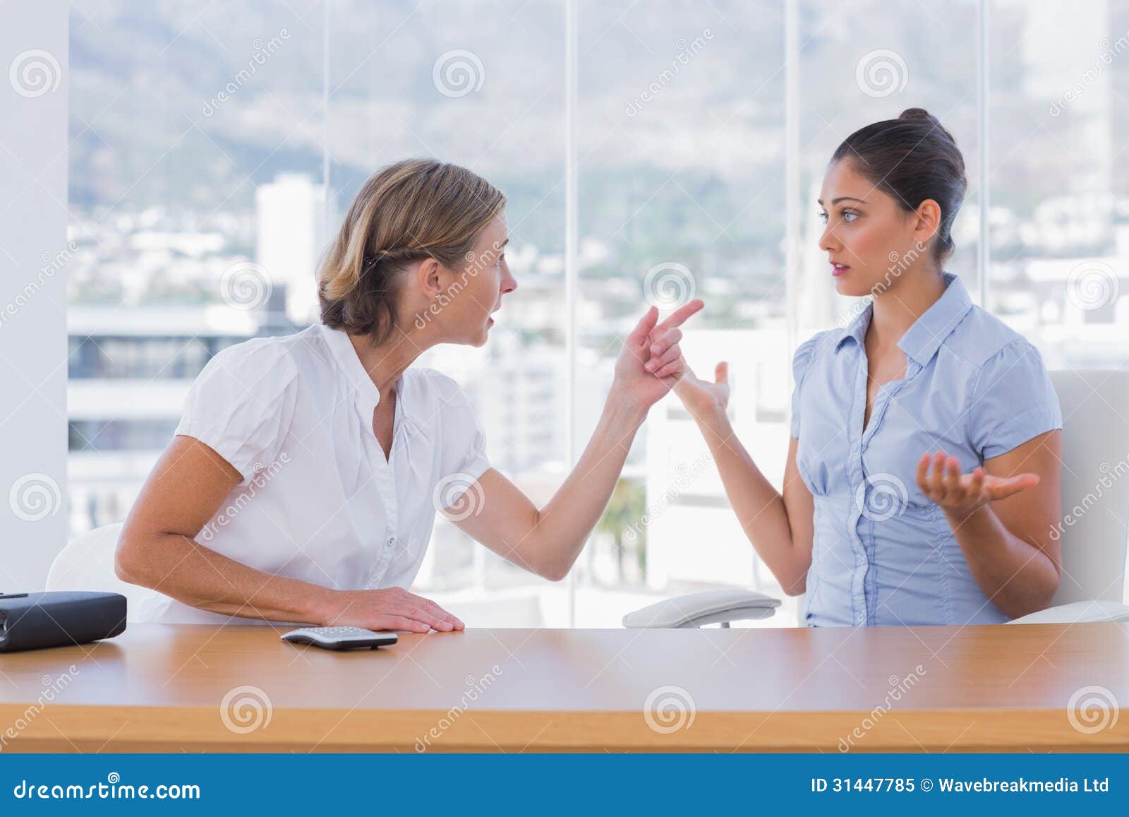 Businesswomen Arguing Together Stock Image - Image of frustrated ...