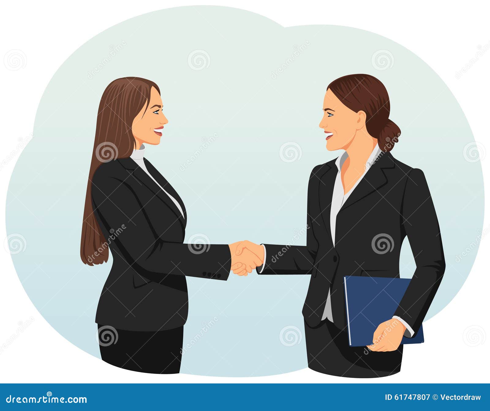 Businesswomen handshake stock vector. Illustration of businessperson ...
