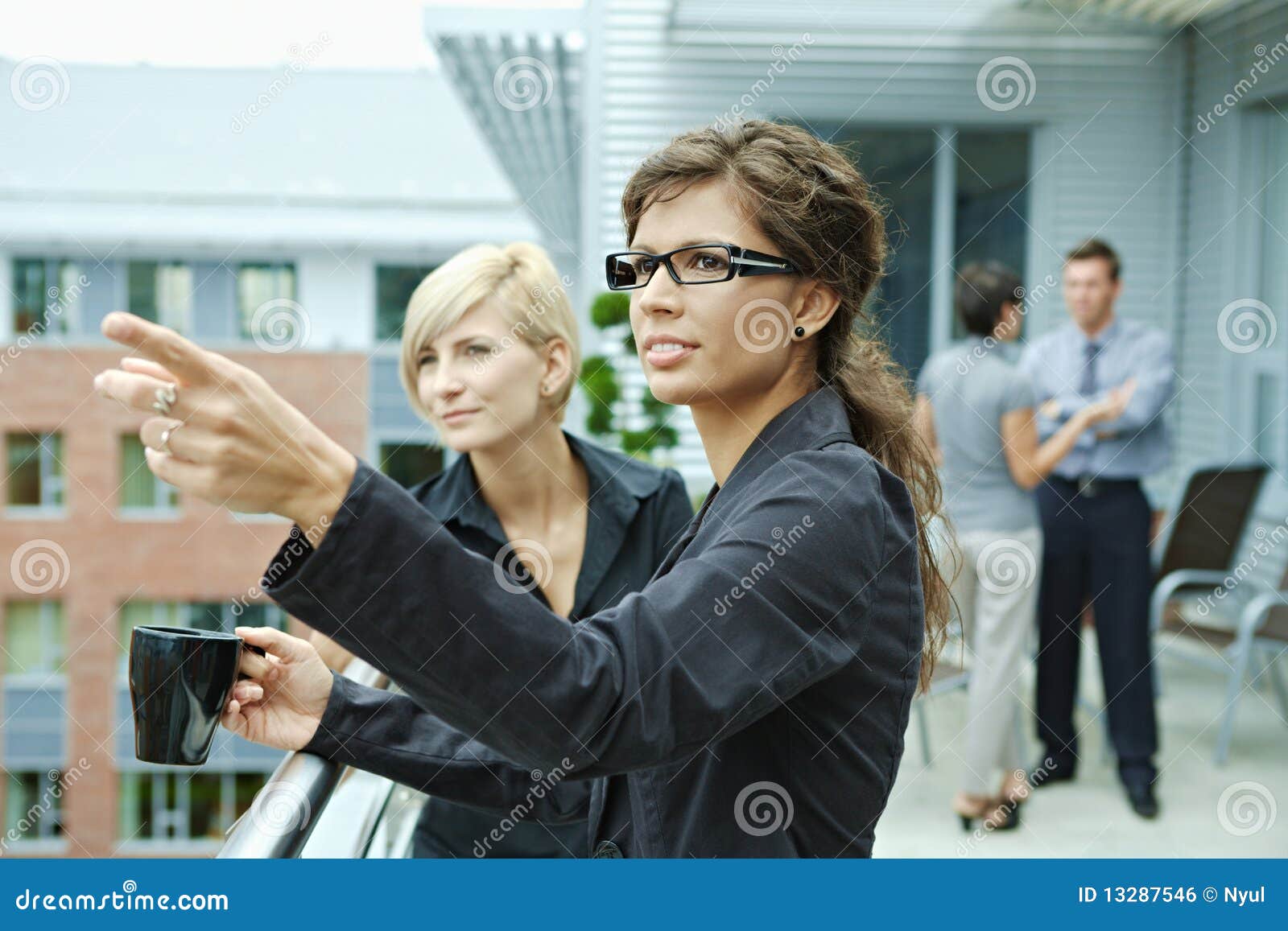Businesswomen having break stock photo. Image of attractive - 13287546