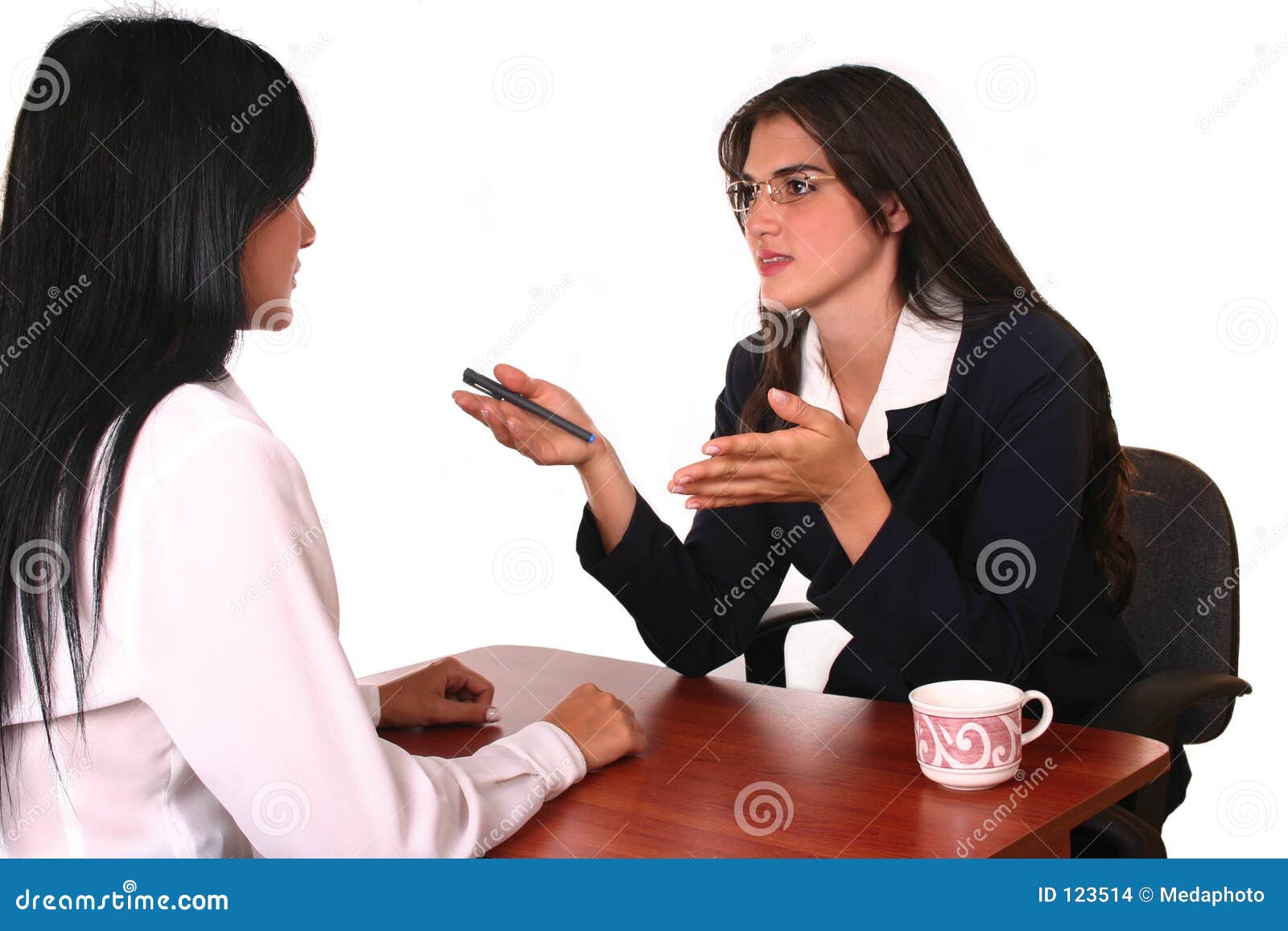 Businesswomen negotiation stock photo. Image of businesspeople - 123514