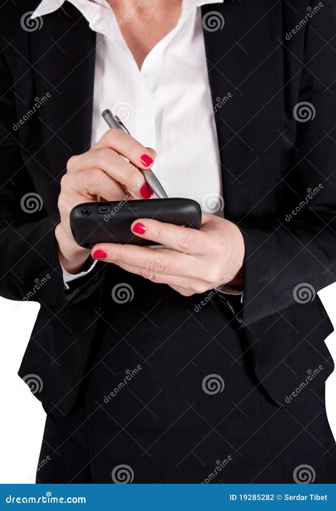 Busineswoman Doing Calculations Stock Photo - Image of collection ...