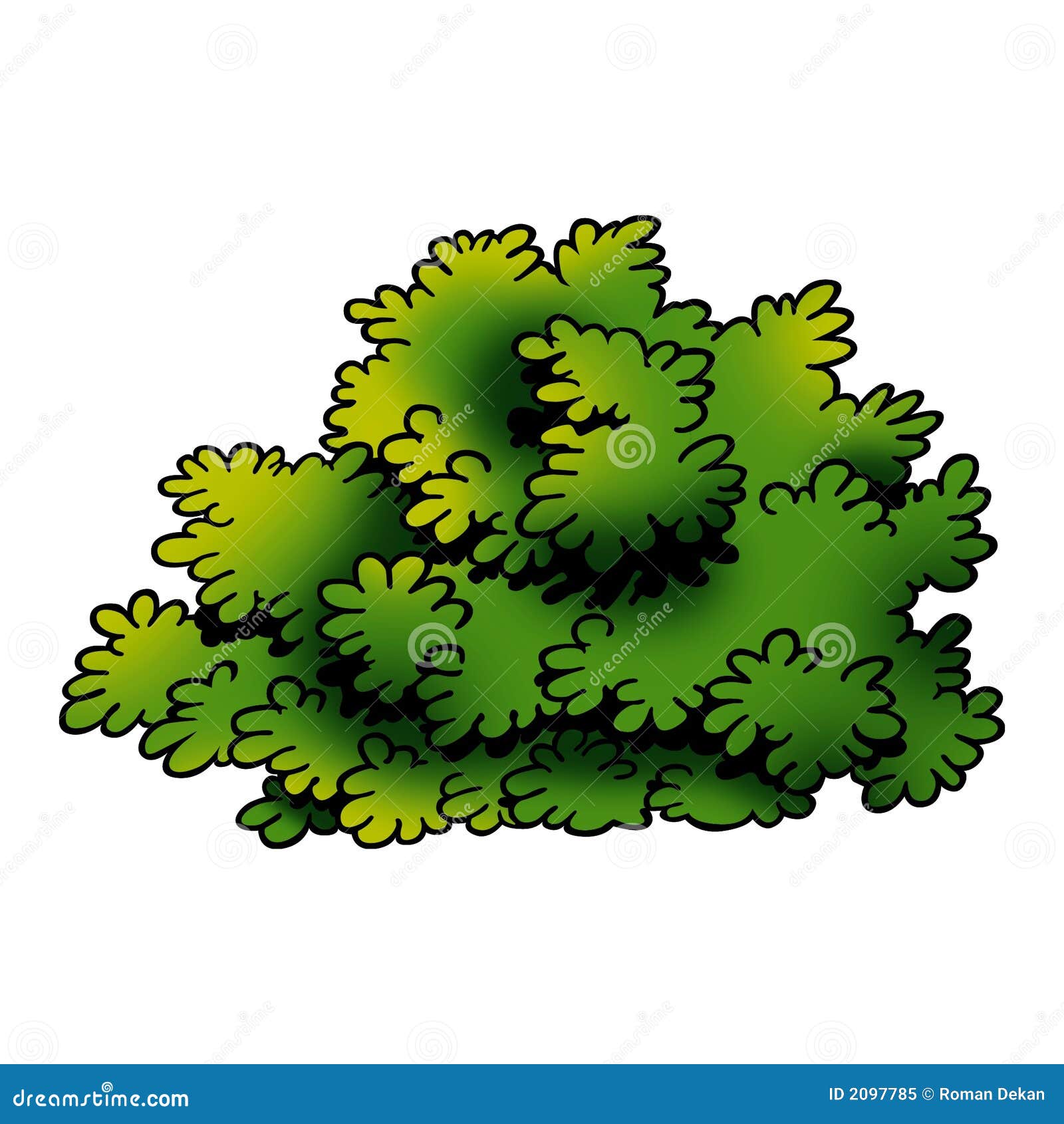 Buske stock illustrationer. Illustration av karikatyrer - 2097785