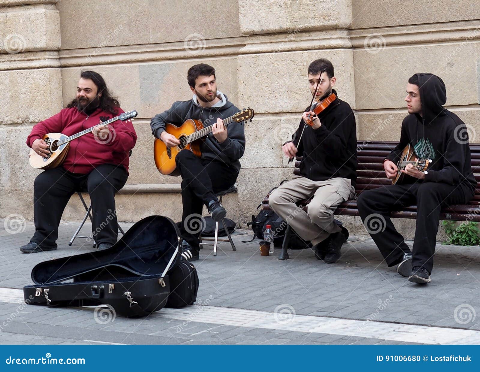 Buskers in Heraklion, Crete Greece Editorial Image - Image of ...