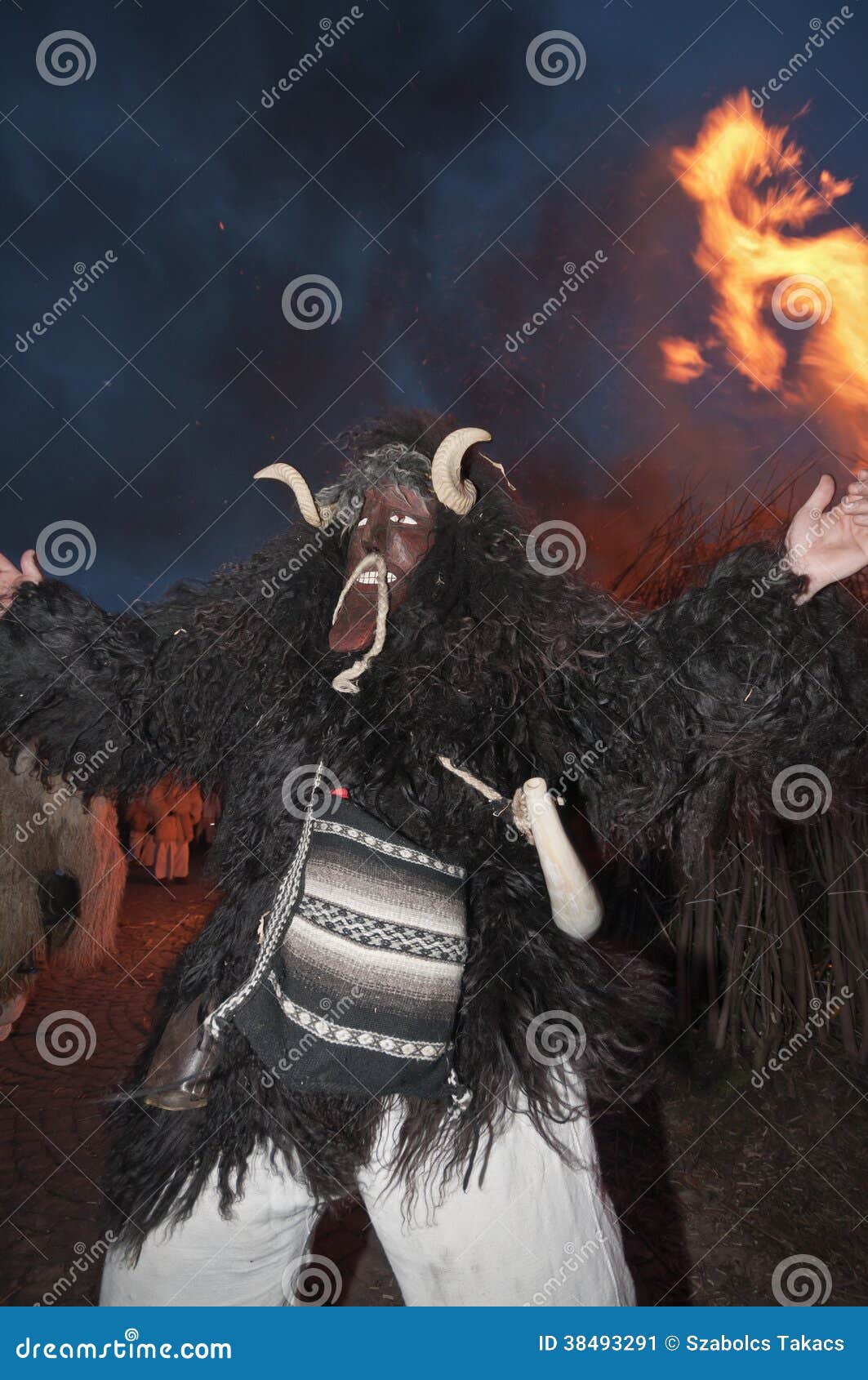 Buso Night Portrait Black Fur Editorial Photo - Image of furcoat ...