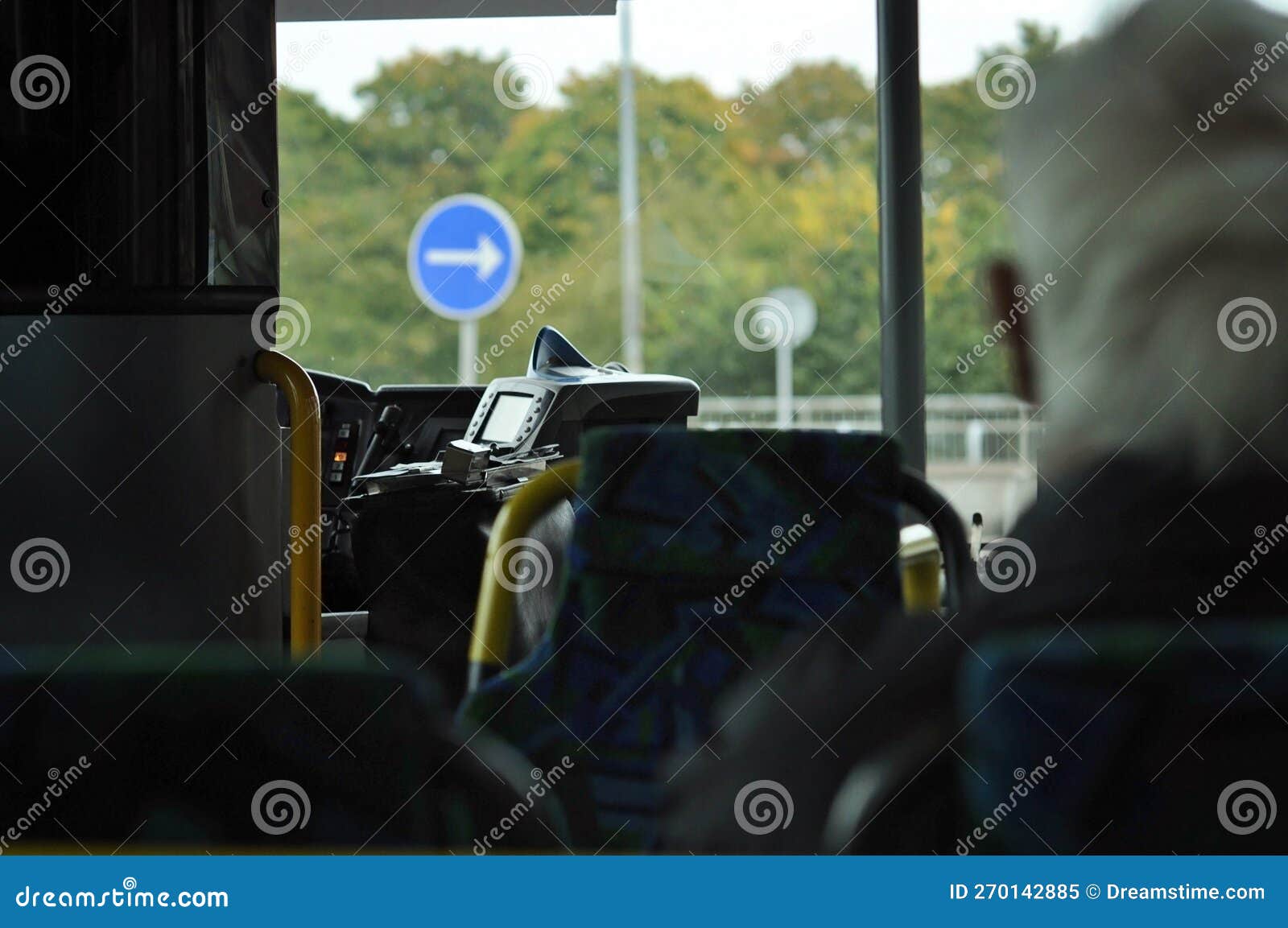 On the BusOn the Bus Looking Forward and Out of the Windshield or ...