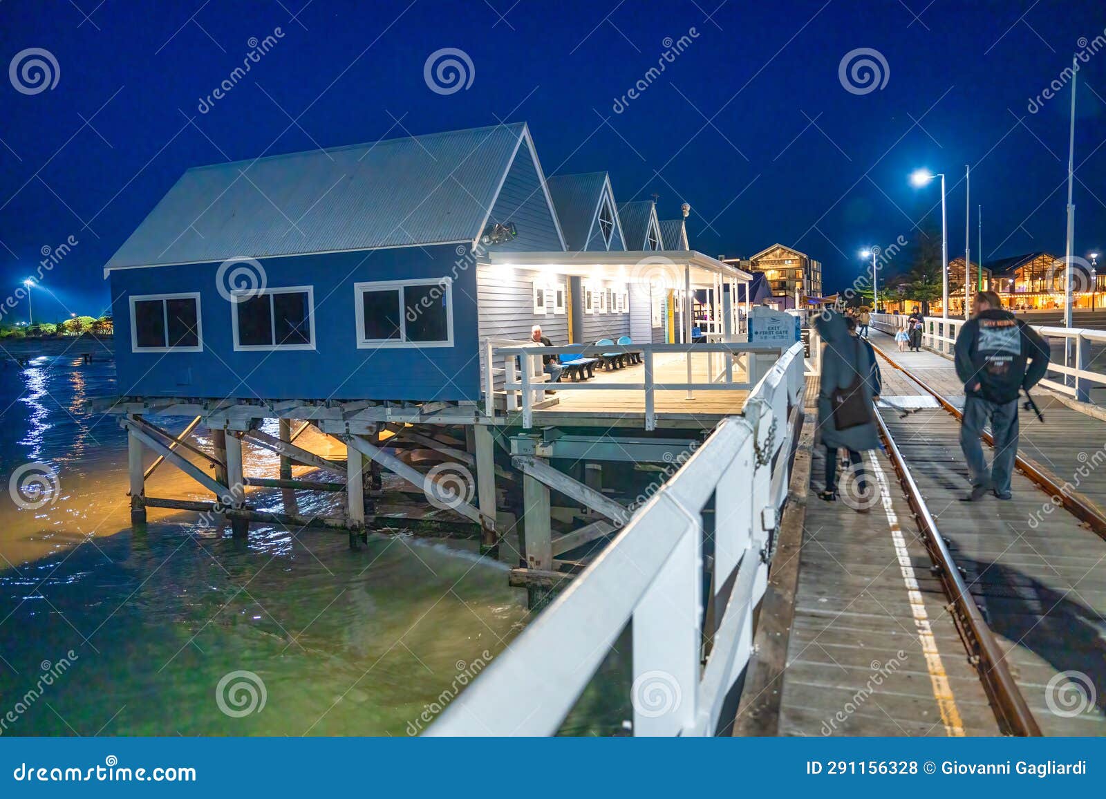 Busselton Jetty at Sunset, Western Australia Editorial Stock Photo ...