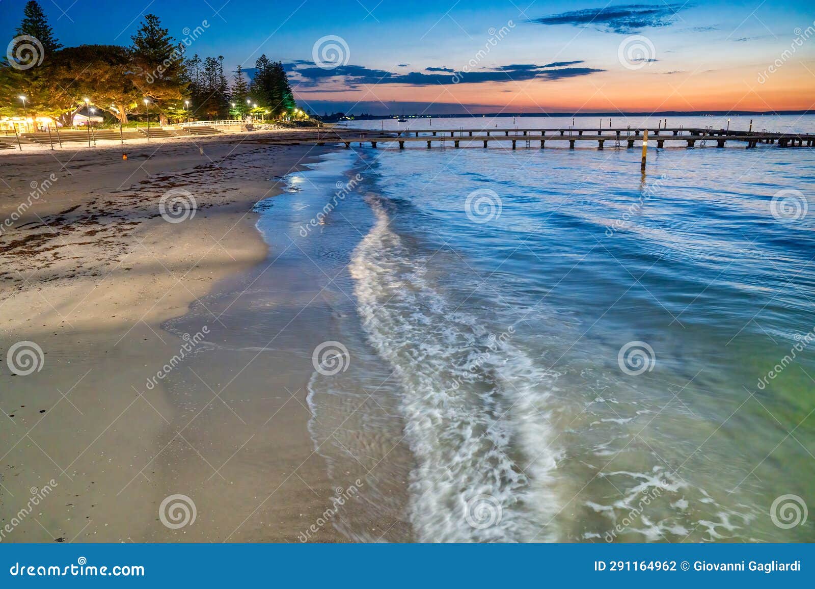 Busselton Jetty at Sunset, Western Australia Stock Photo - Image of ...